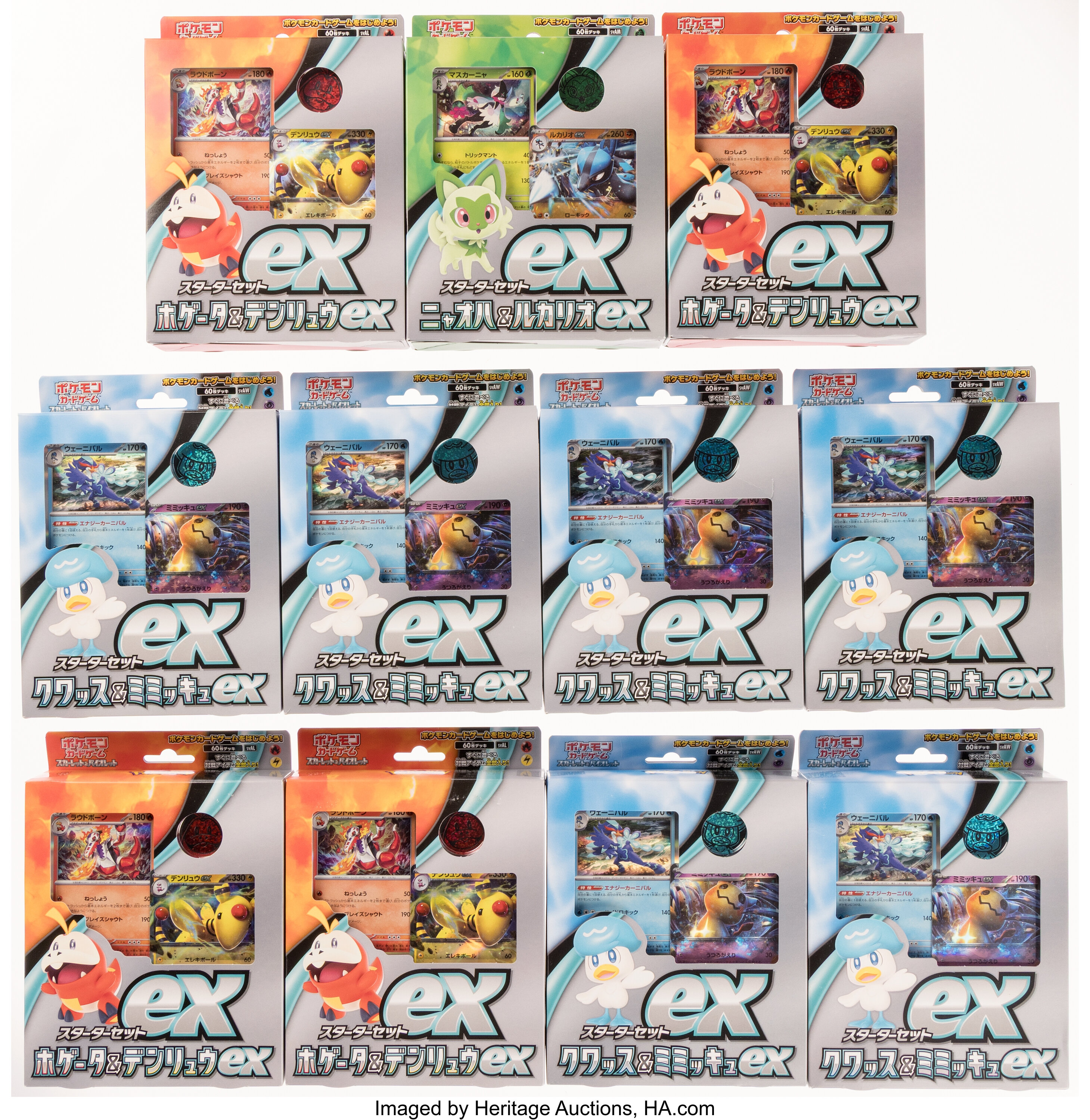 Pokémon Japanese Variety Sealed Sets, Decks, & Sleeves Group of 23 ...