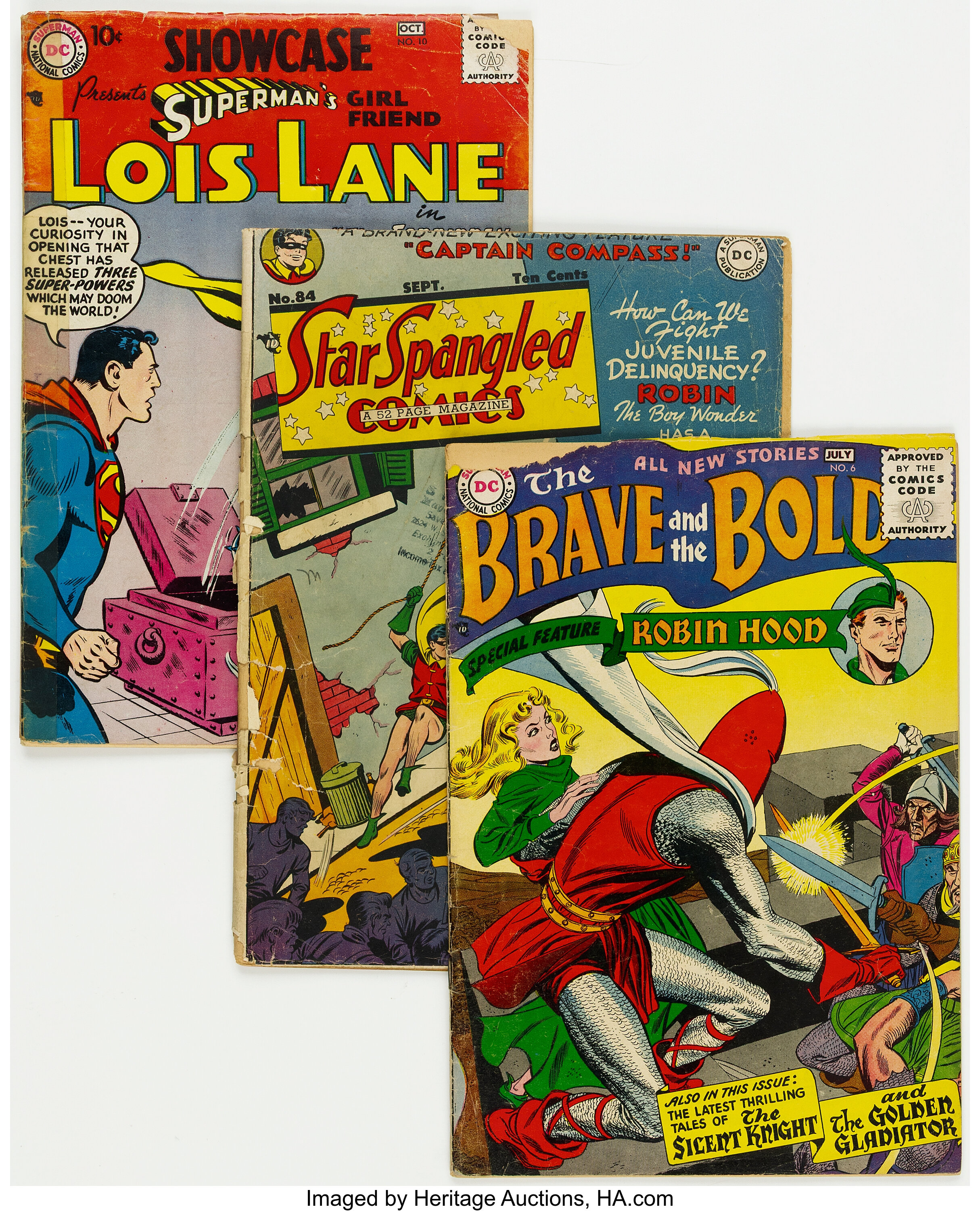 DC Silver Age Comics Group of 6 (DC, 1950s-60s) Condition: Average ...