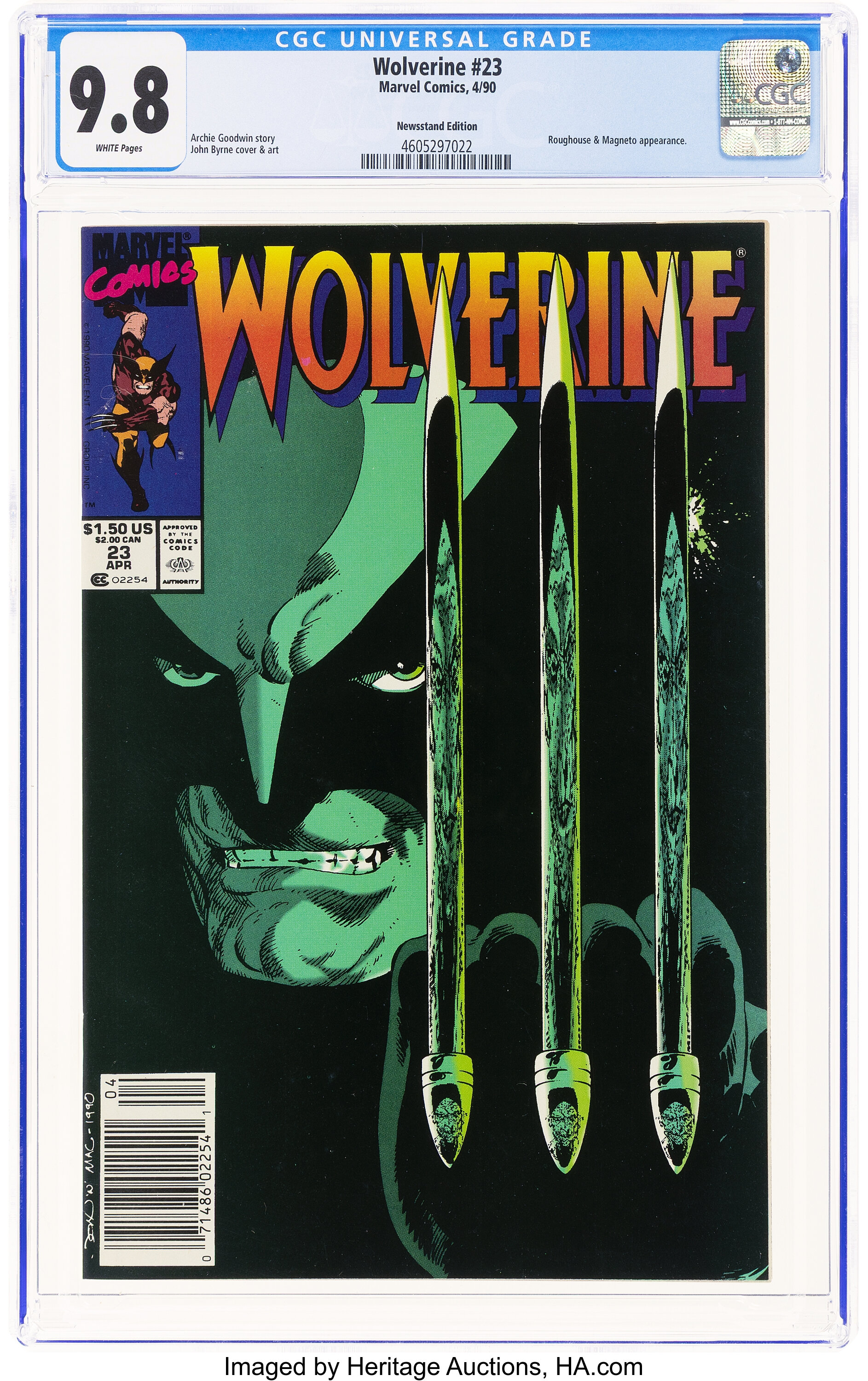 Wolverine #23 Newsstand Edition (Marvel, 1990) CGC NM/MT 9.8 White ...