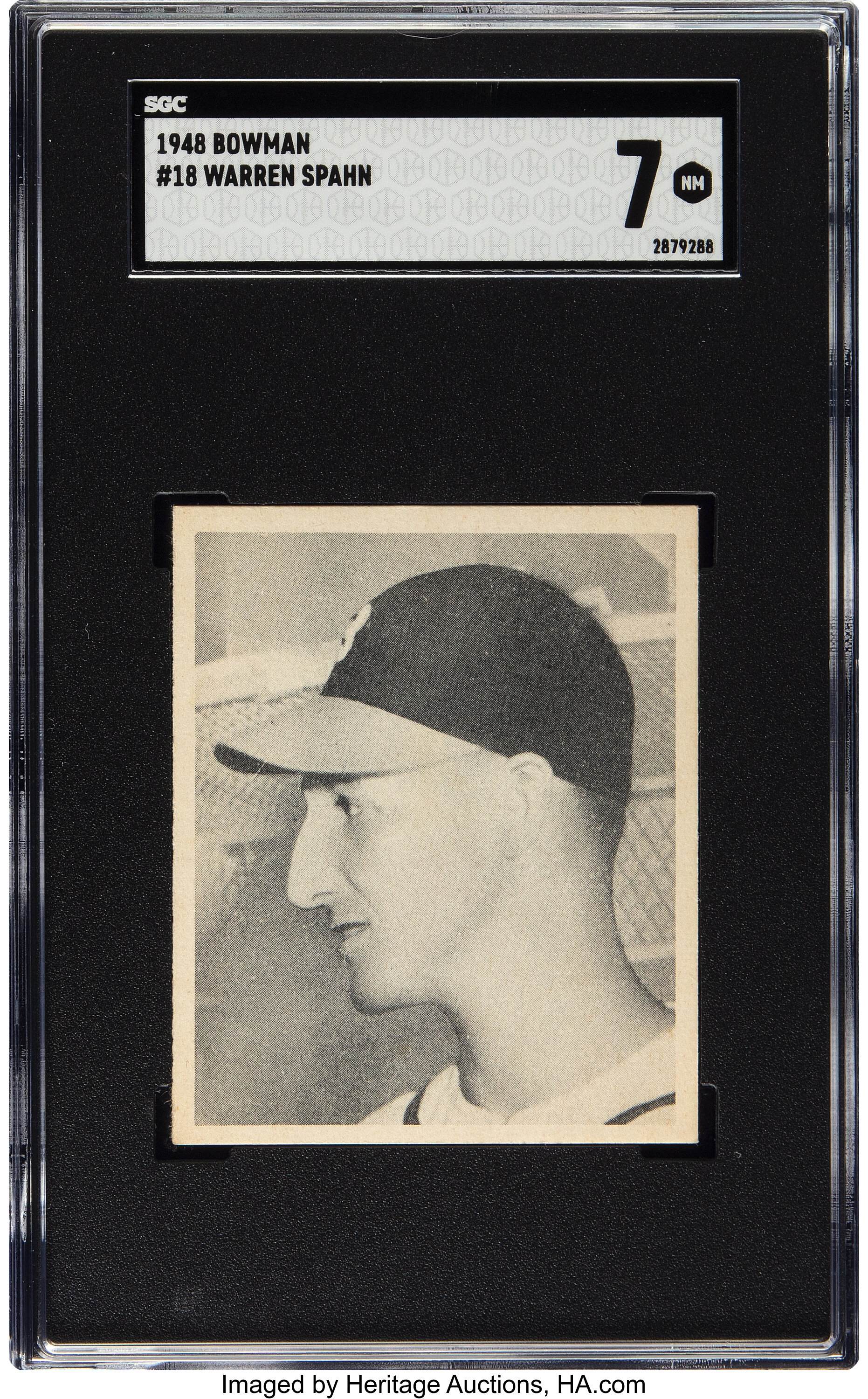 1948 Bowman Warren Spahn #18 SGC NM 7.... Baseball Cards Singles | Lot ...