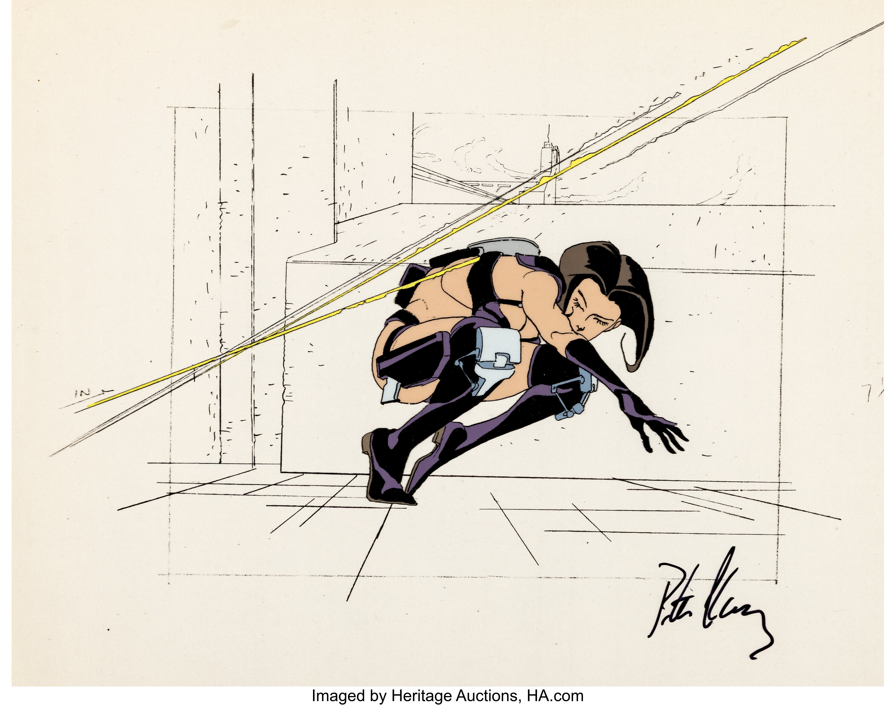 Æon Flux "Pilot" Æon Flux Production Cel Signed by Peter Chung (MTV ...