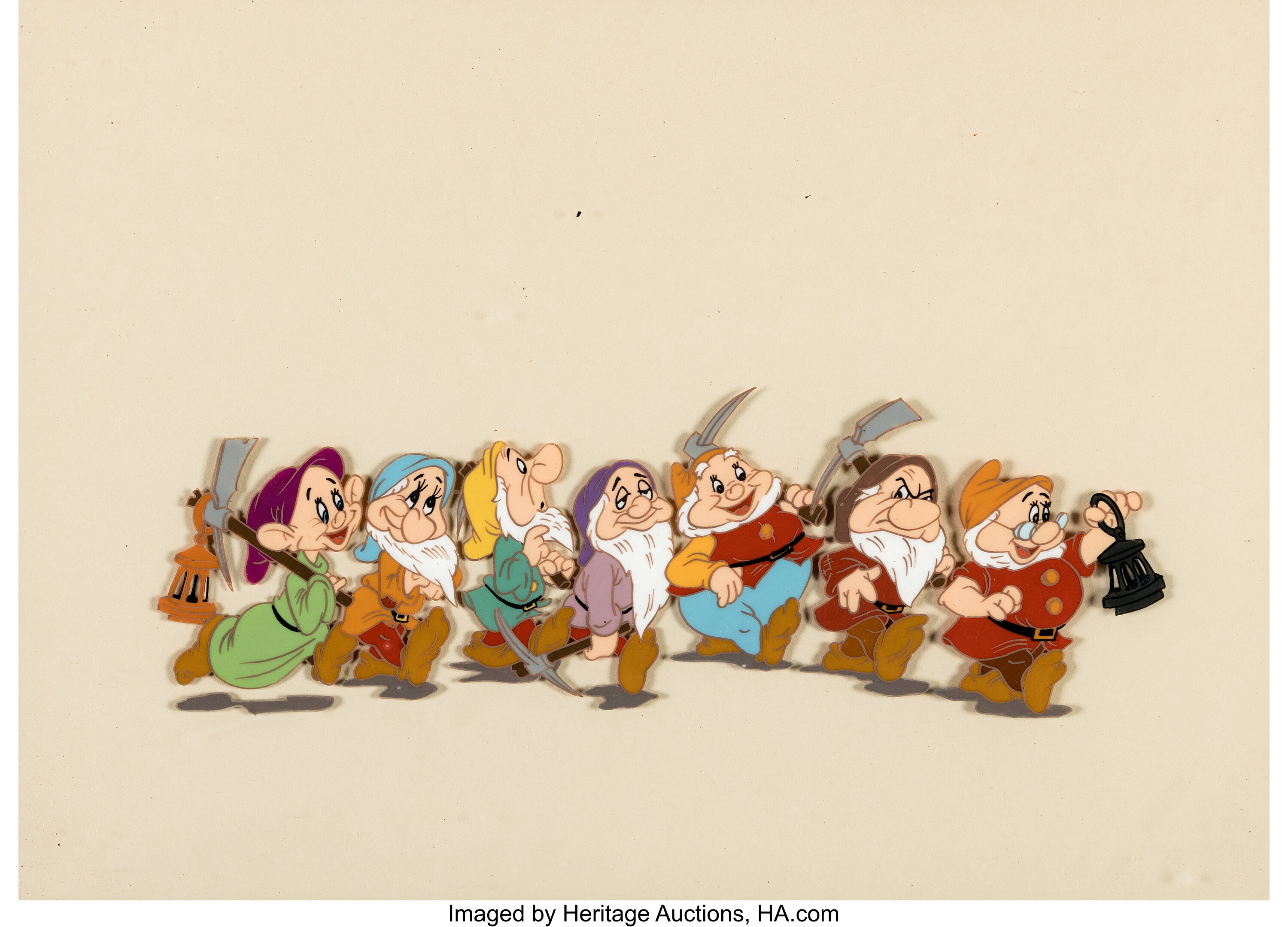 Snow White and the Seven Dwarfs Seven-Dwarf Color Model/Publicity | Lot ...
