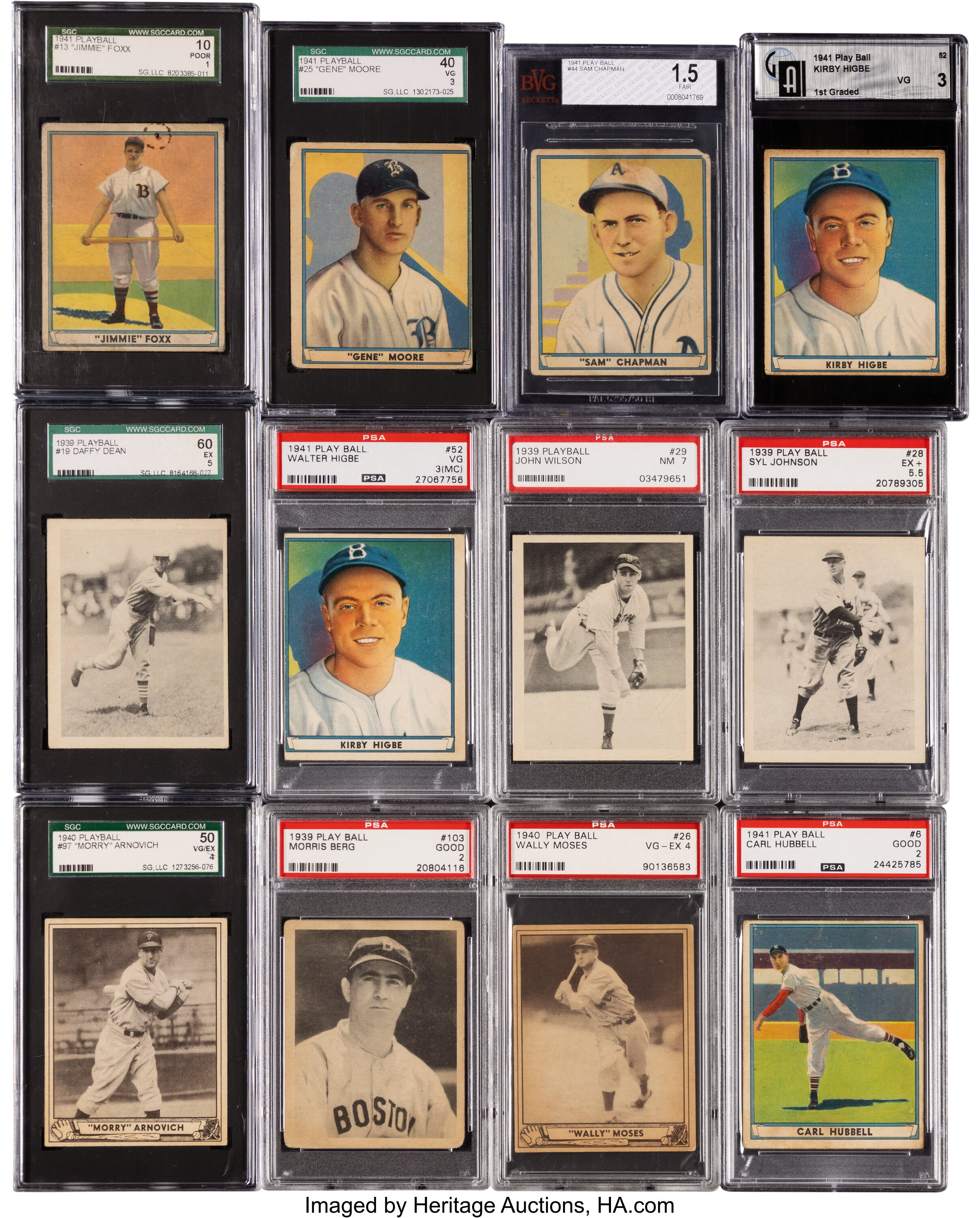 1939-1941 Play Ball Baseball Card Collection (239). ... Baseball | Lot ...