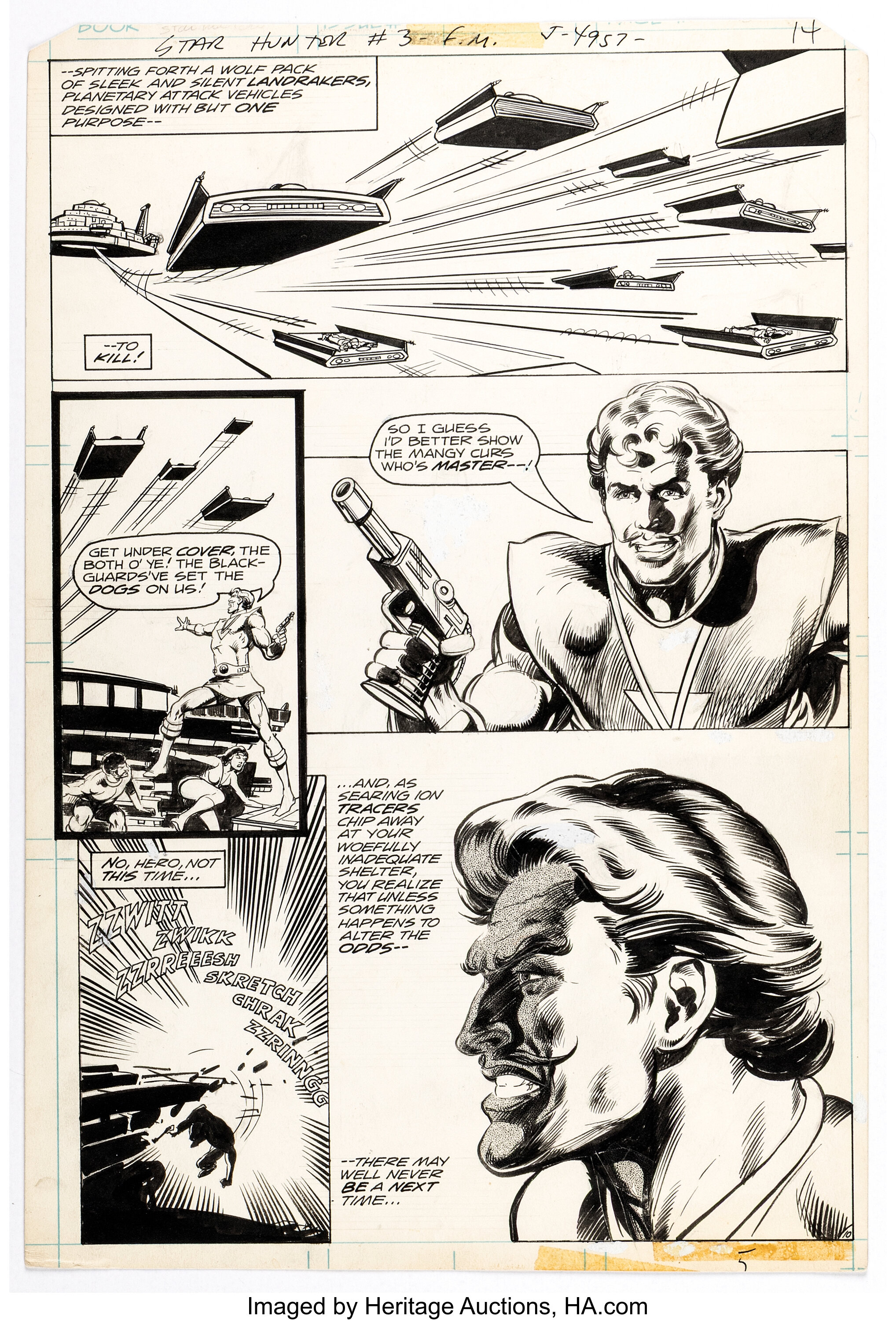 Michael Netzer (aka Mike Nasser) and Bob Layton Star Hunters #3 | Lot ...