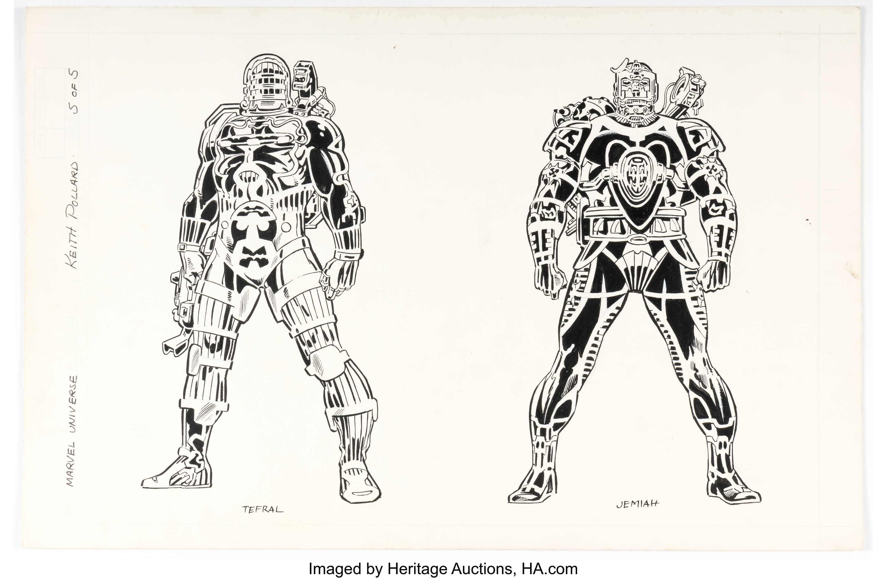 Keith Pollard and Gene Day The Official Handbook of the Marvel | Lot ...