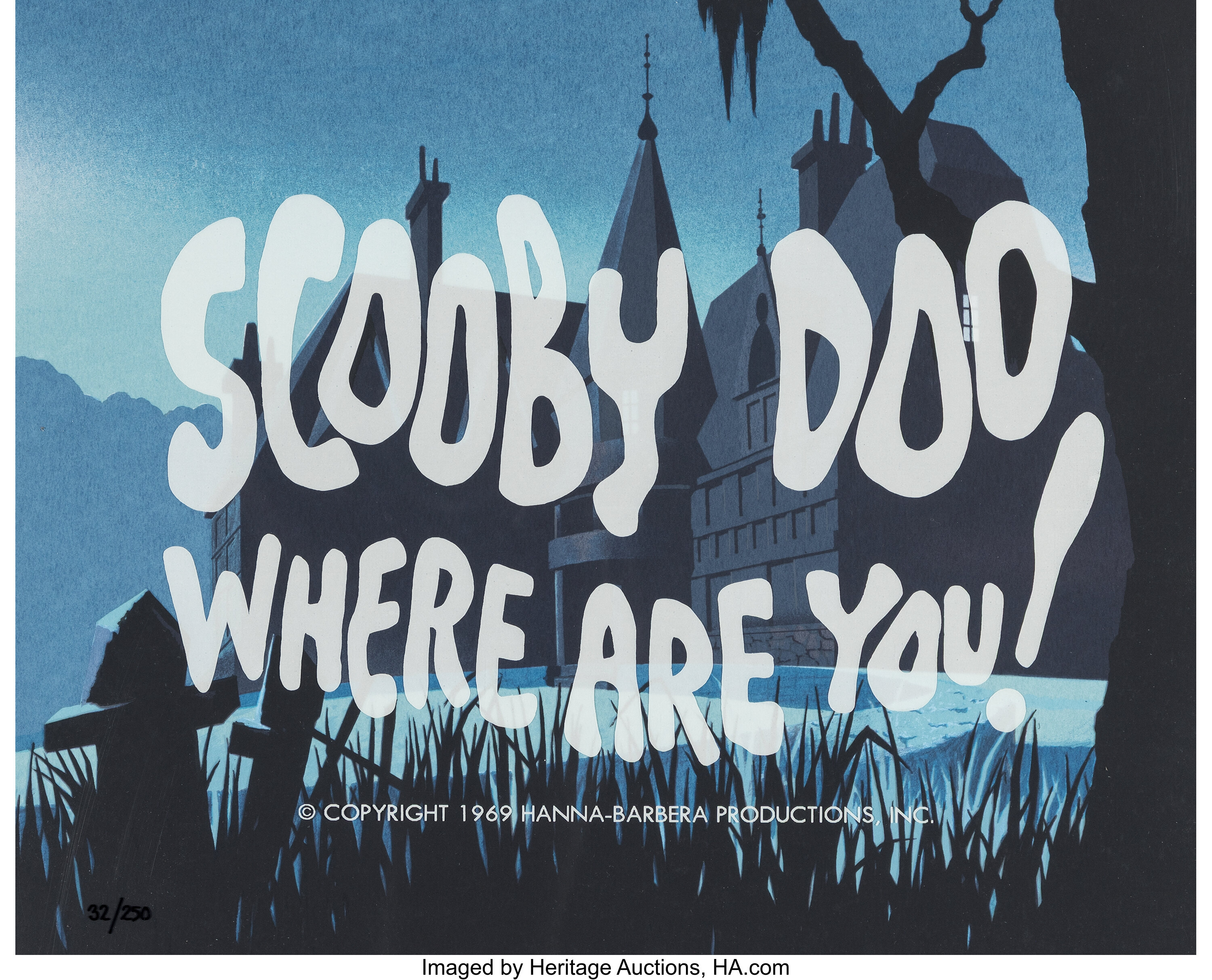 Scooby Doo Where Are You! SOLD-OUT Limited Edition Sericel Title | Lot ...