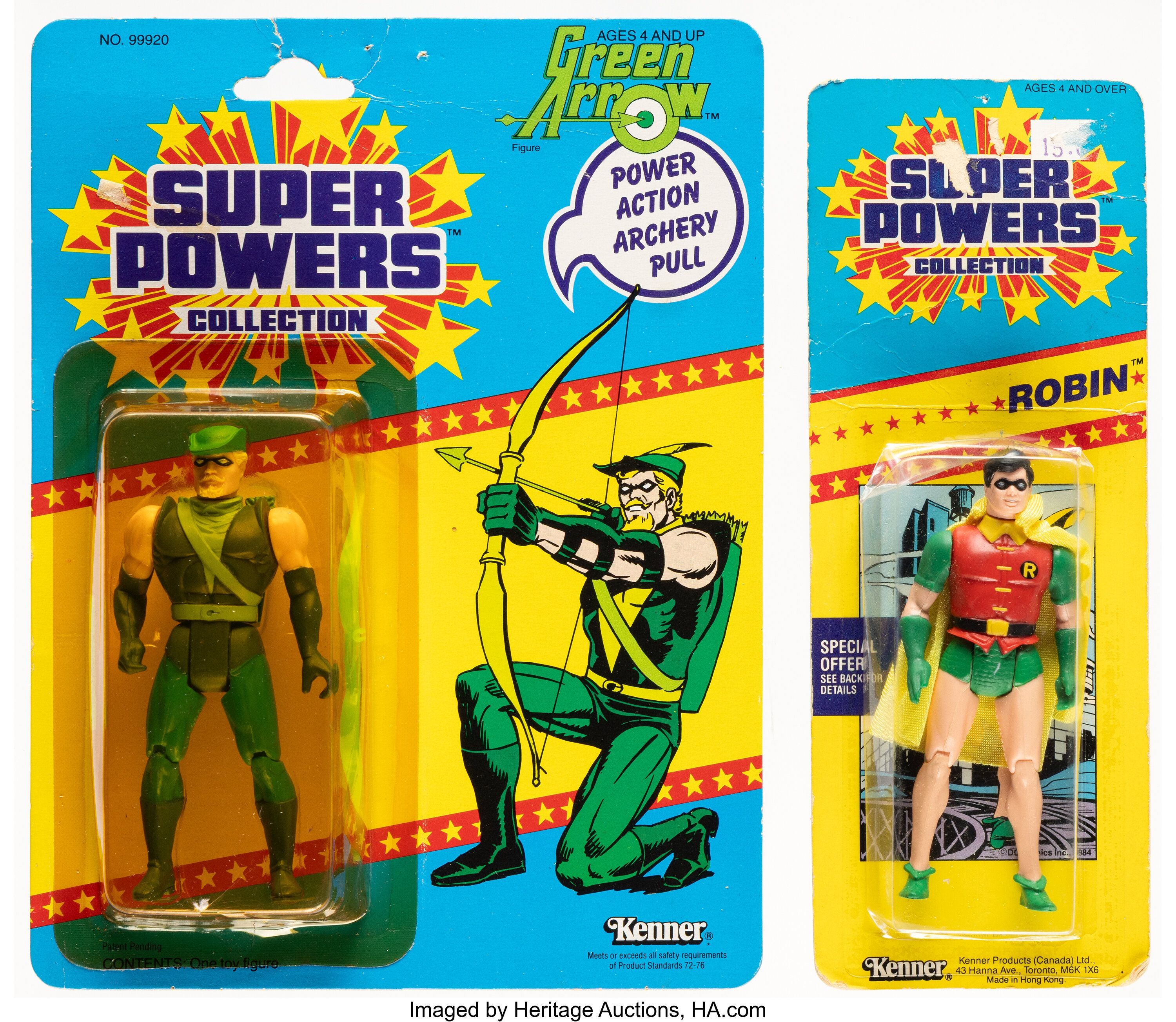 DC Super Powers Collection Green Arrow & Robin (Kenner, | Lot #89144 ...