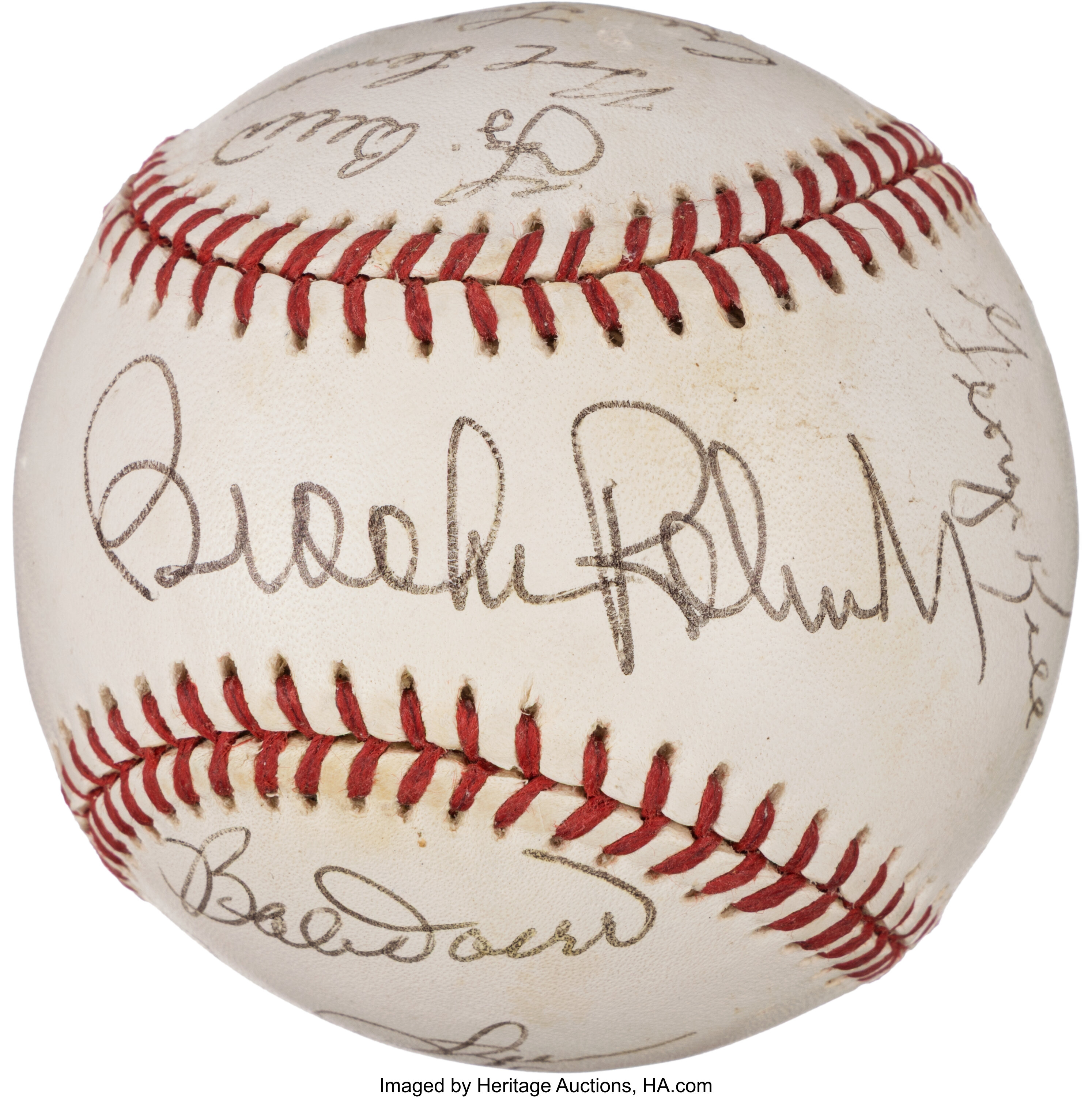 Mid-1990's Hall of Famers Multi-Signed Baseball from The Tom Seaver ...