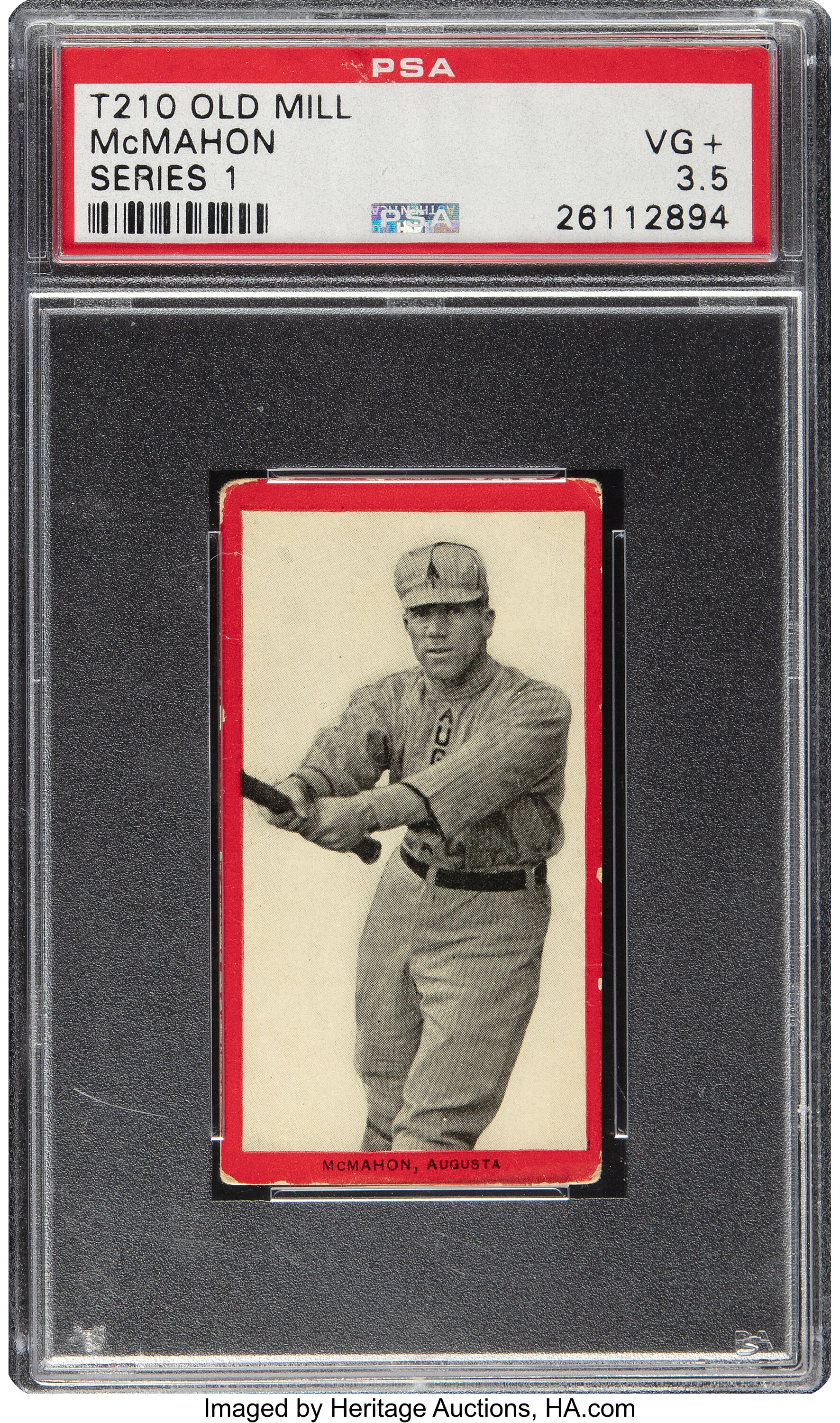 1910 T210 Old Mill Series 1 McMahon PSA VG+ 3.5.... Baseball Cards ...