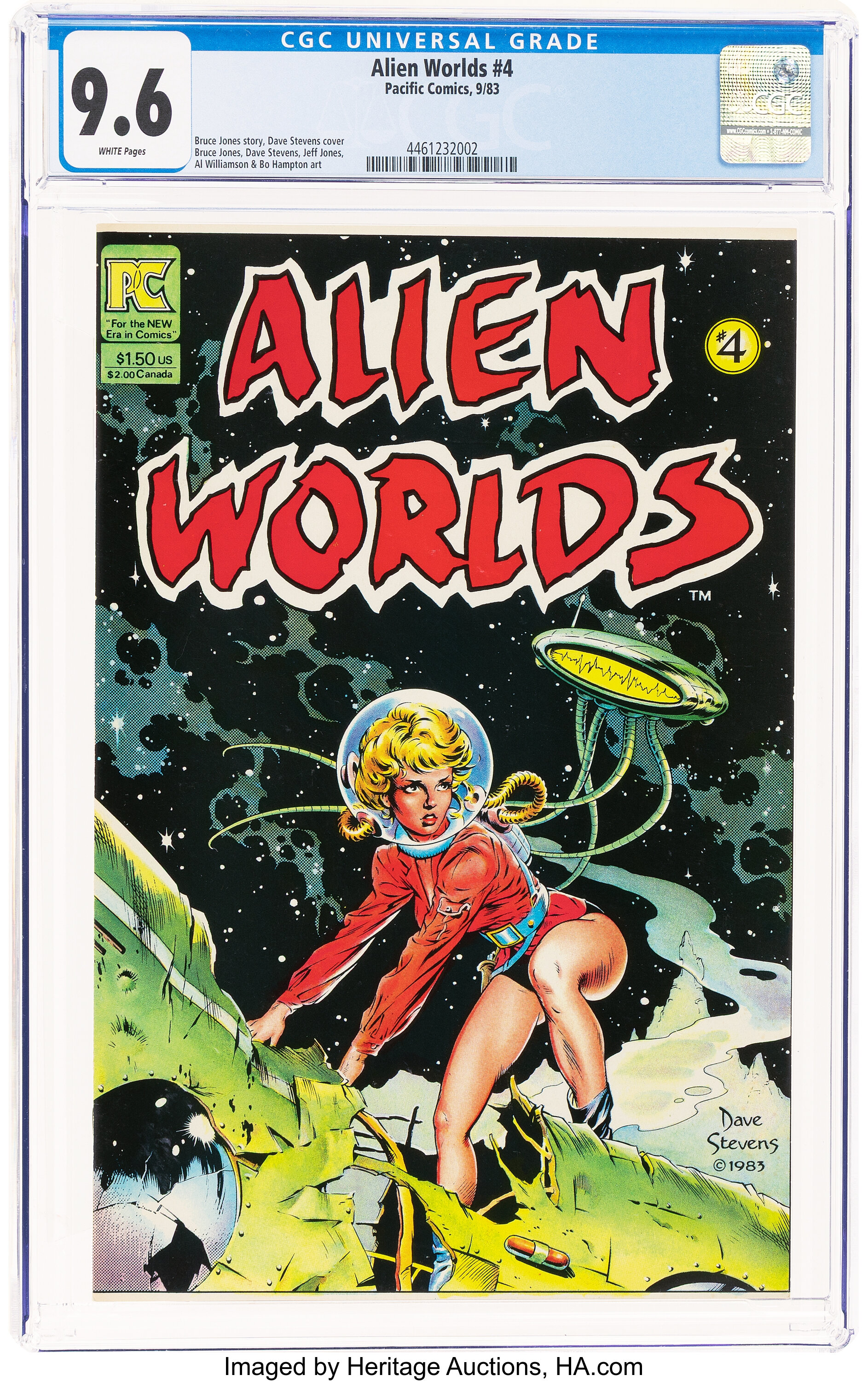Alien Worlds #4 (Pacific Comics, 1983) CGC NM+ 9.6 White pages ...