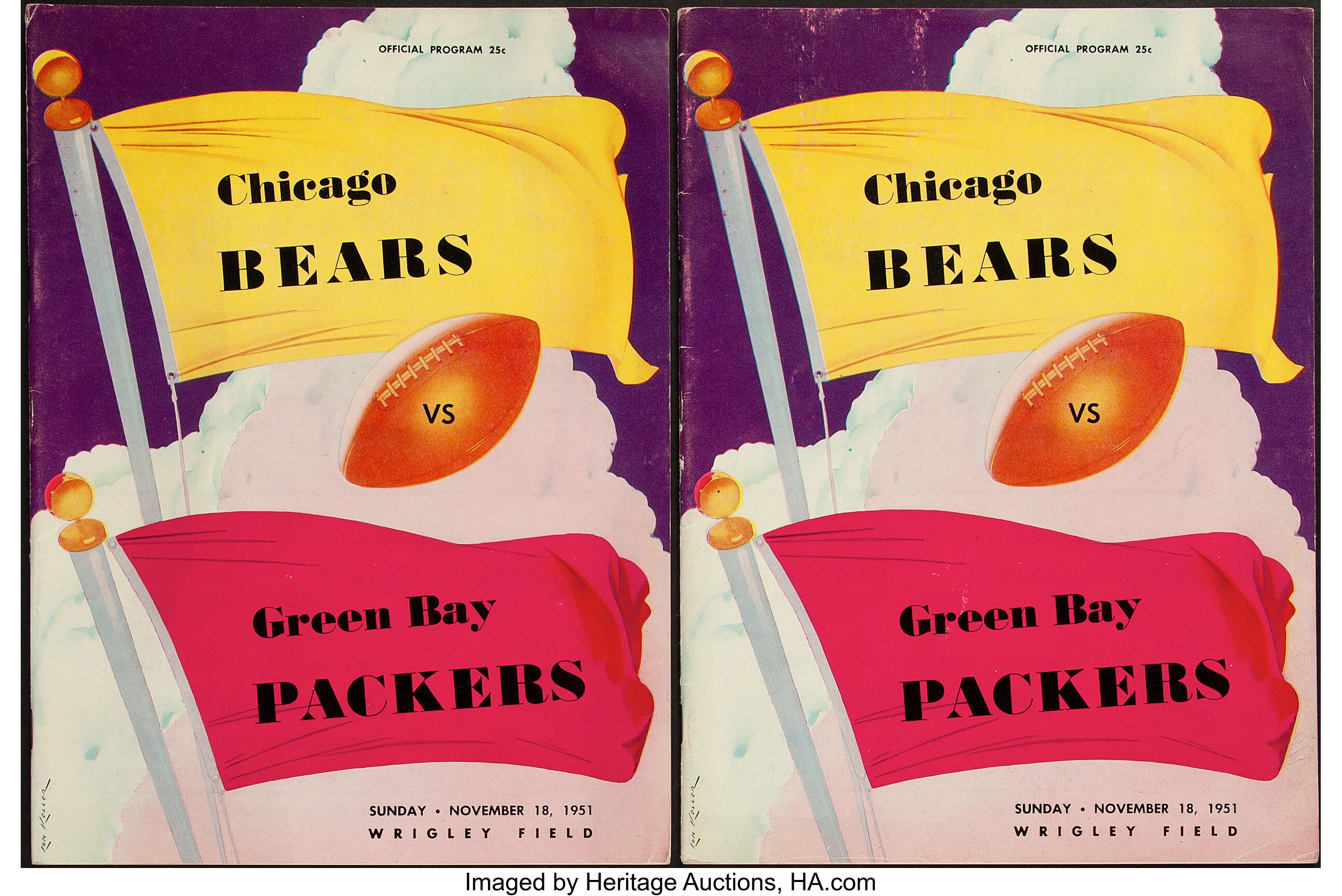 1948-75 Football Programs Lot of 12... Football Collectibles | Lot ...