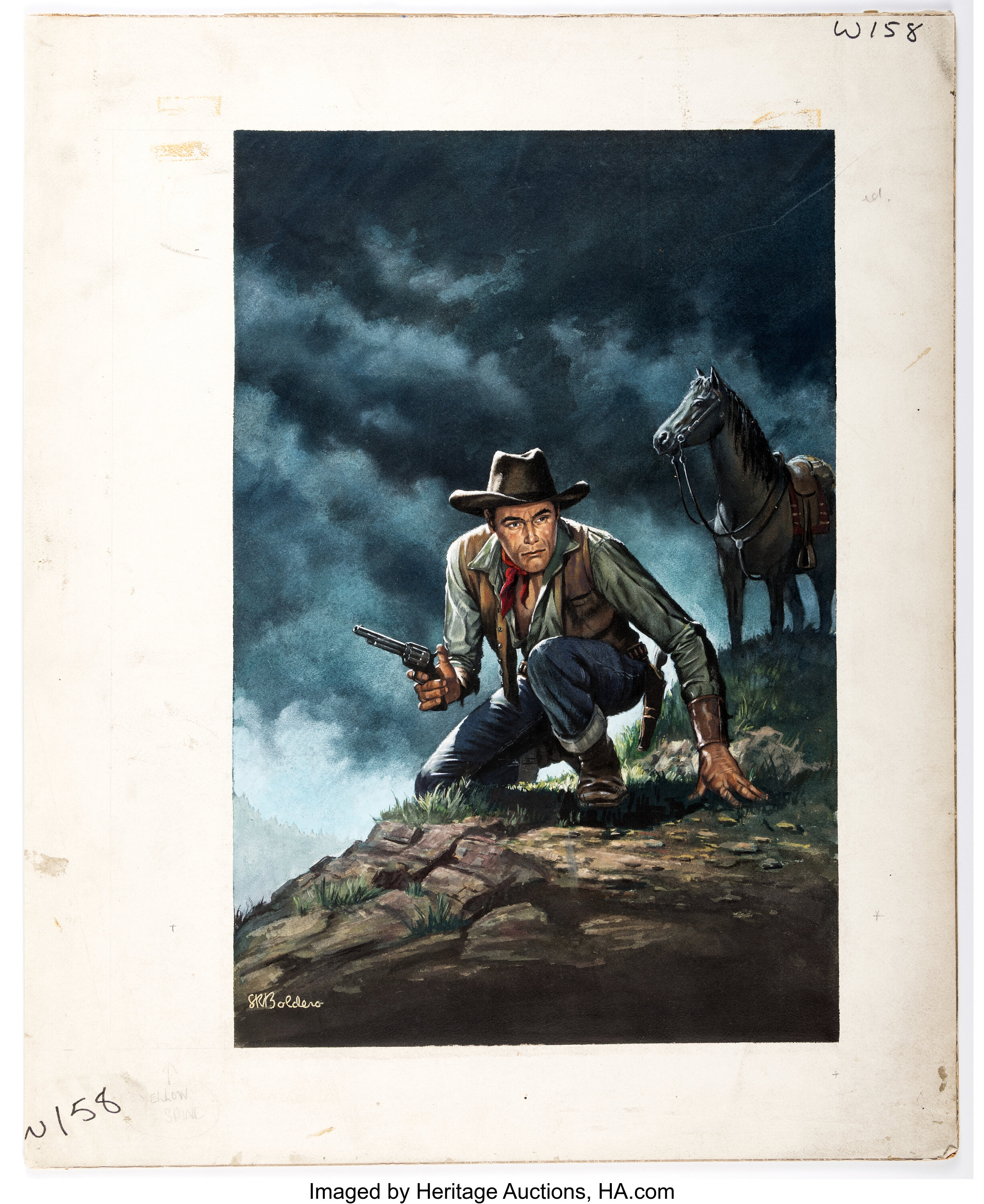 S. R. Boldero Starlight Rider Paperback Cover Painting Illustration ...