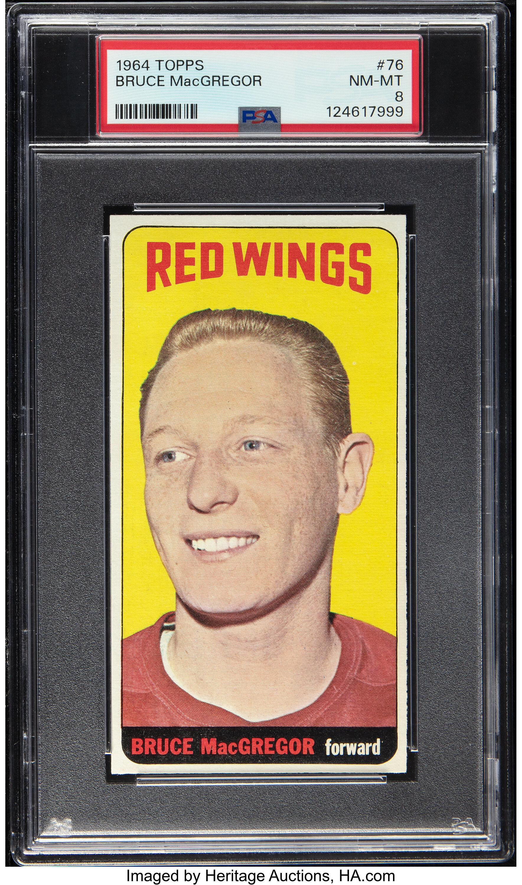 1964 Topps Bruce Macgregor #76 PSA NM-MT 8.... Hockey Cards Singles ...