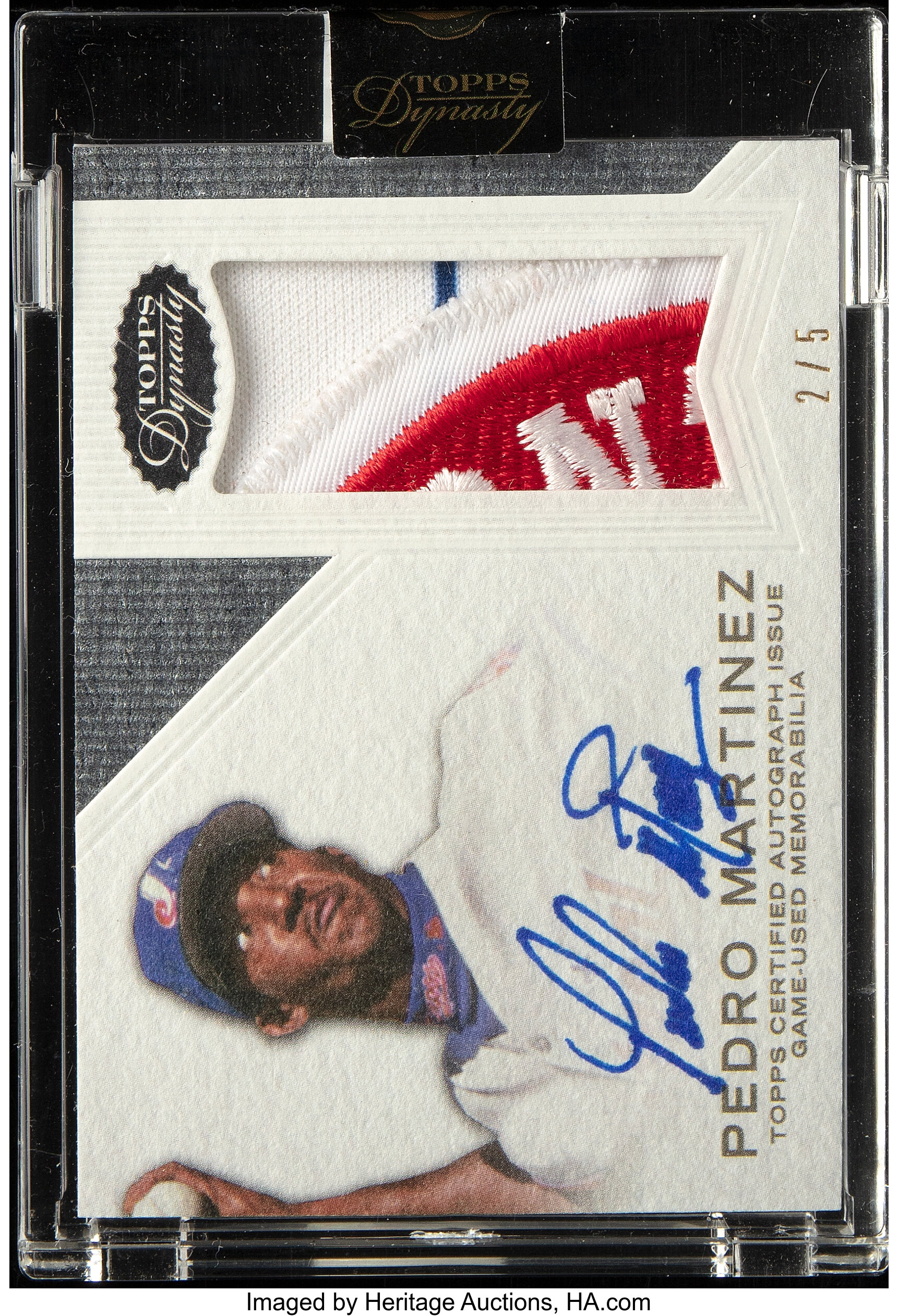 2016 Topps Dynasty Pedro Martinez (Autograph Patches-Silver) | Lot ...