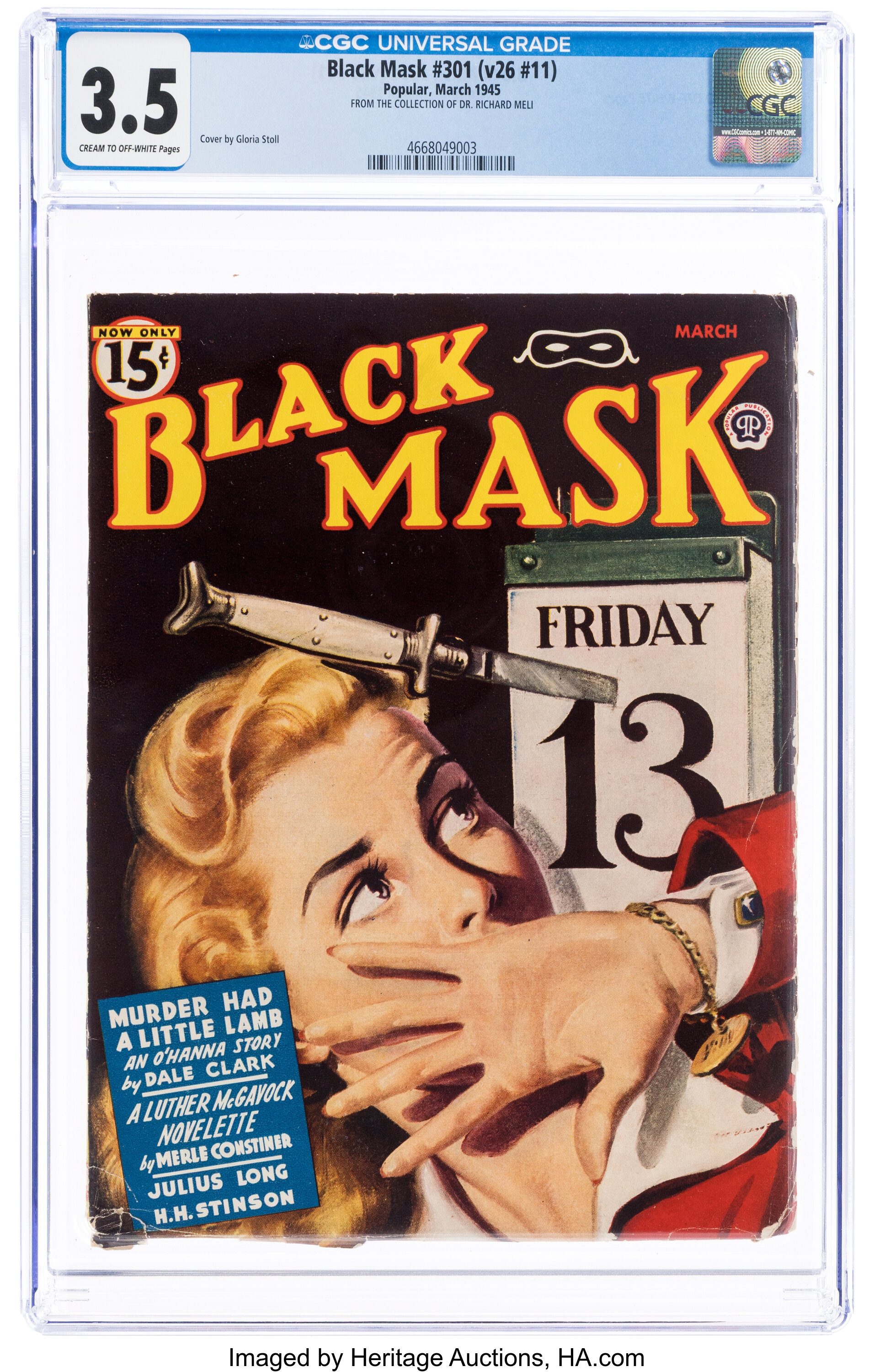 Black Mask #301 March 1945 (Pro-Distribution / Popular) CGC VG- 3.5 ...