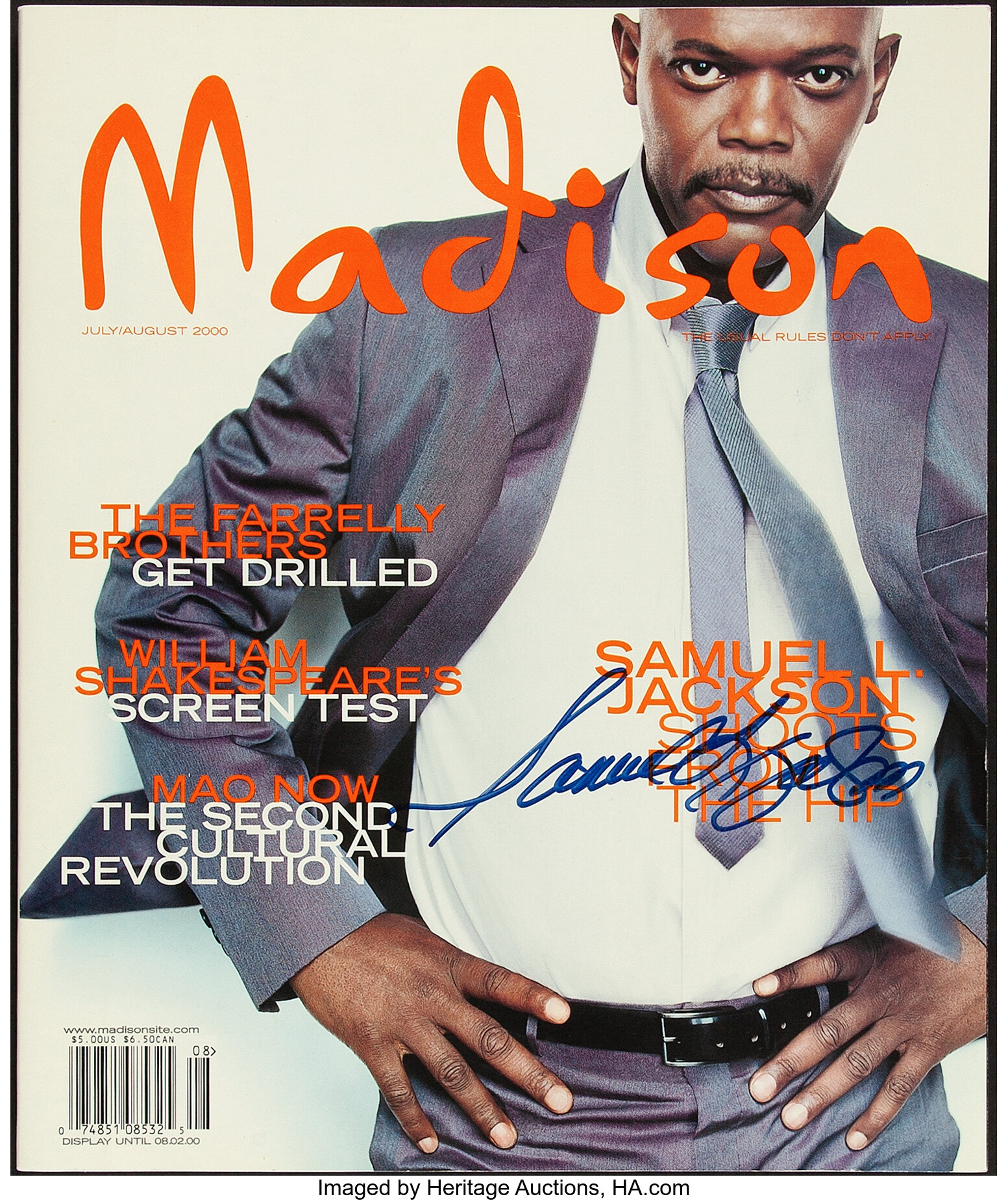 2000 Samuel L. Jackson Signed Magazine. ... Miscellaneous | Lot #43345 ...