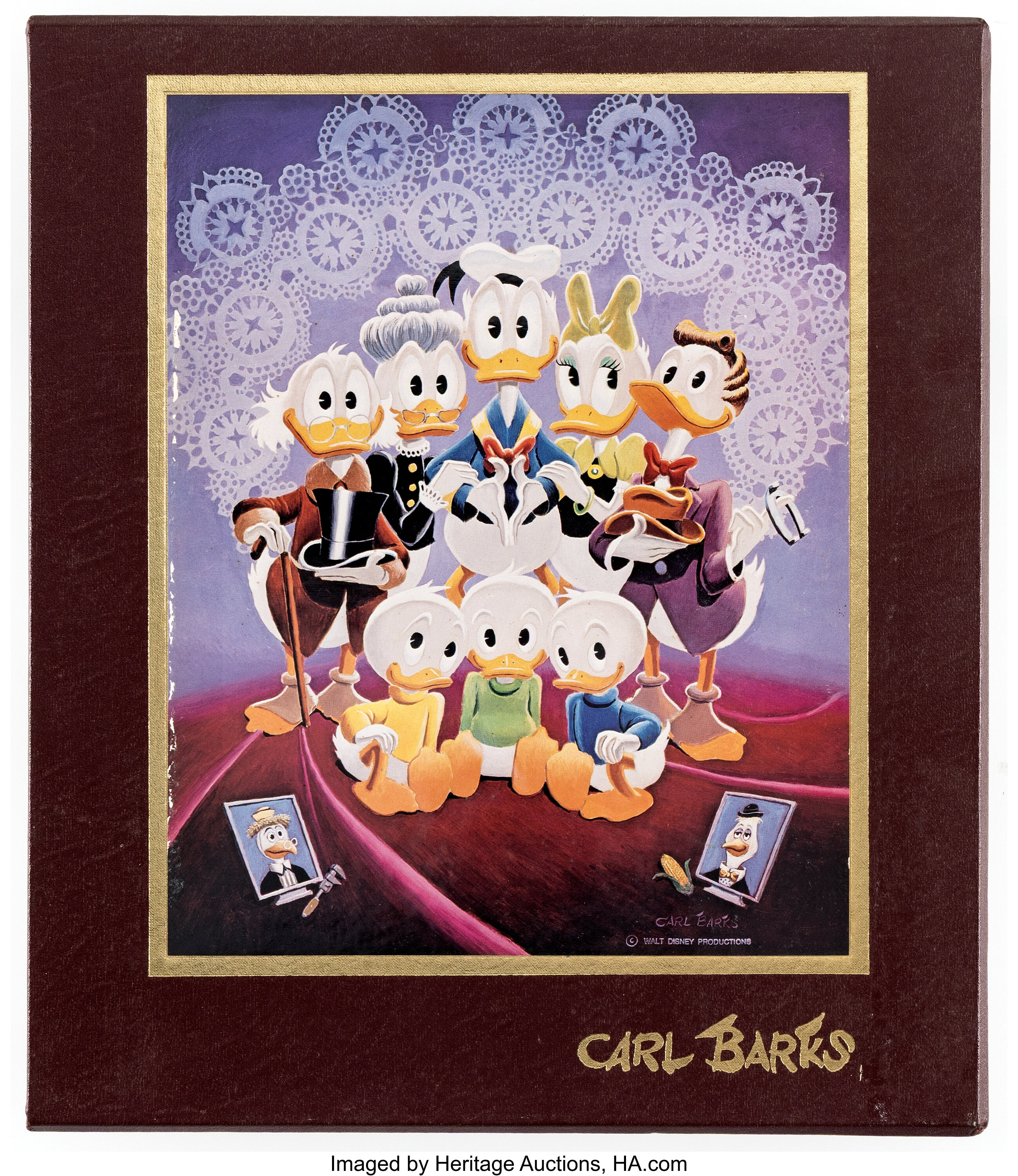 Carl Barks The Fine Art of Walt Disney's Donald Duck Rare Signed | Lot ...