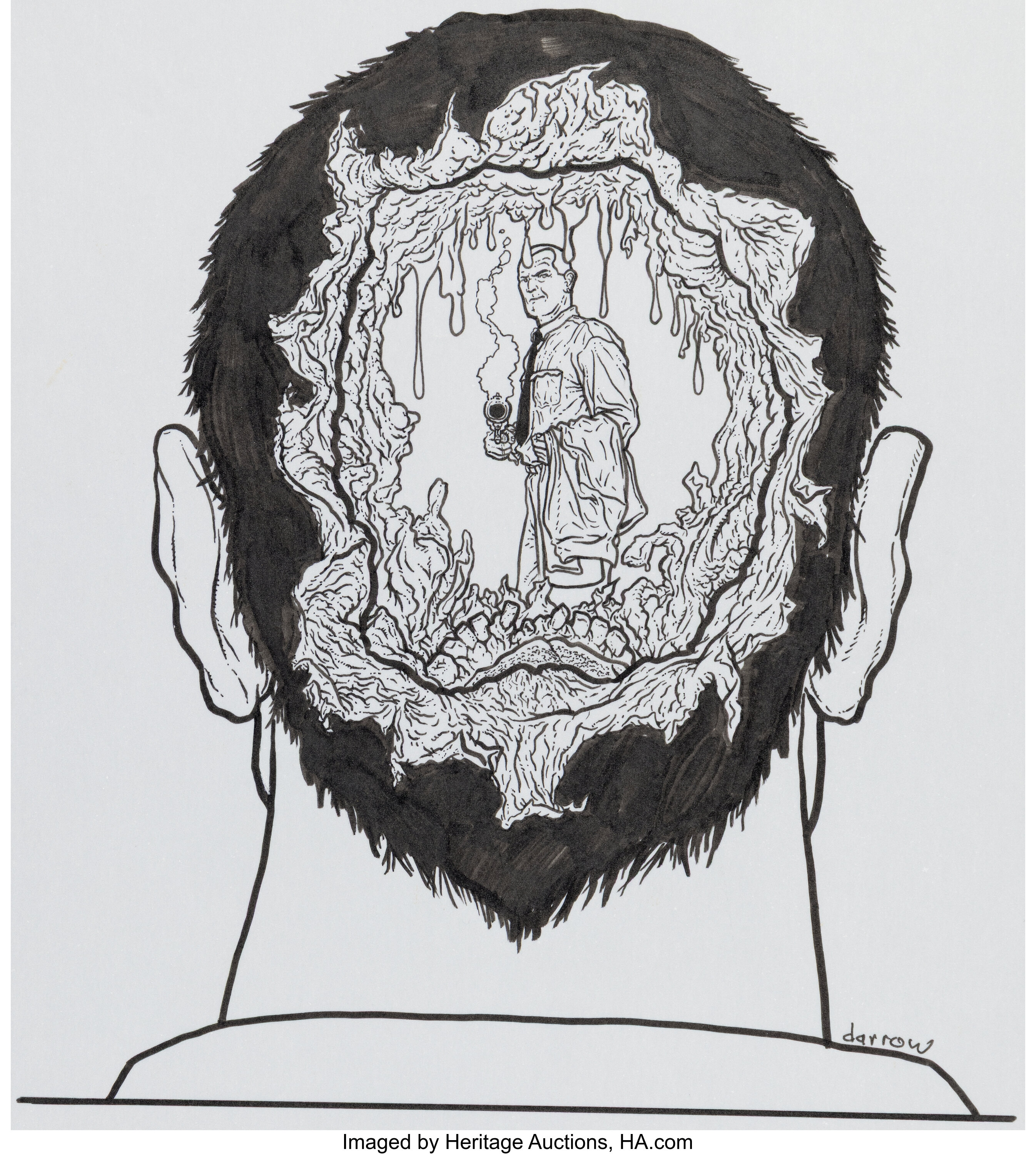 Geof Darrow Hard Boiled #3 Cover Recreation Original Art (circa | Lot ...
