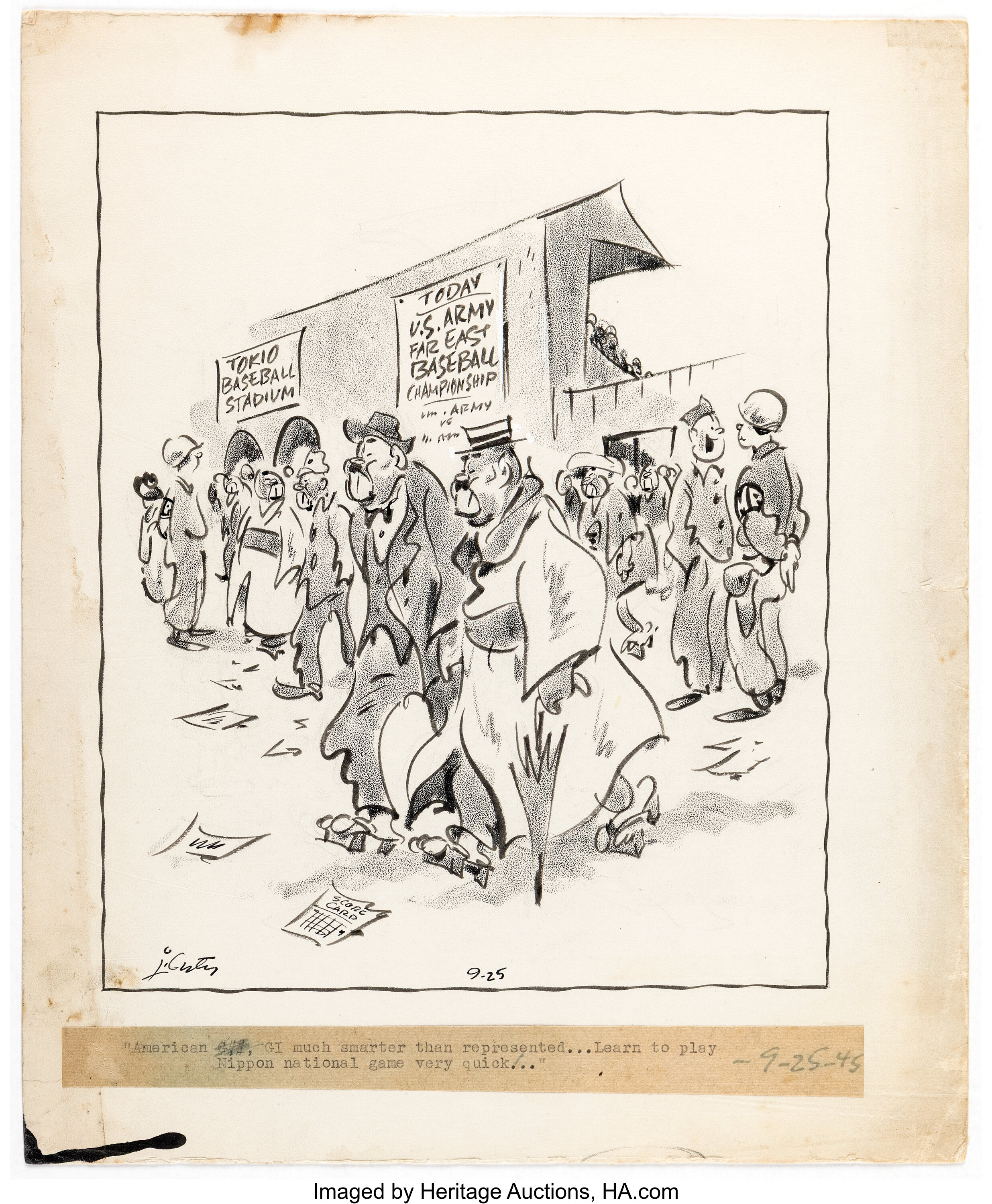 George "Lichty" Lichtenstein Grin and Bear It Daily Single Panel | Lot ...