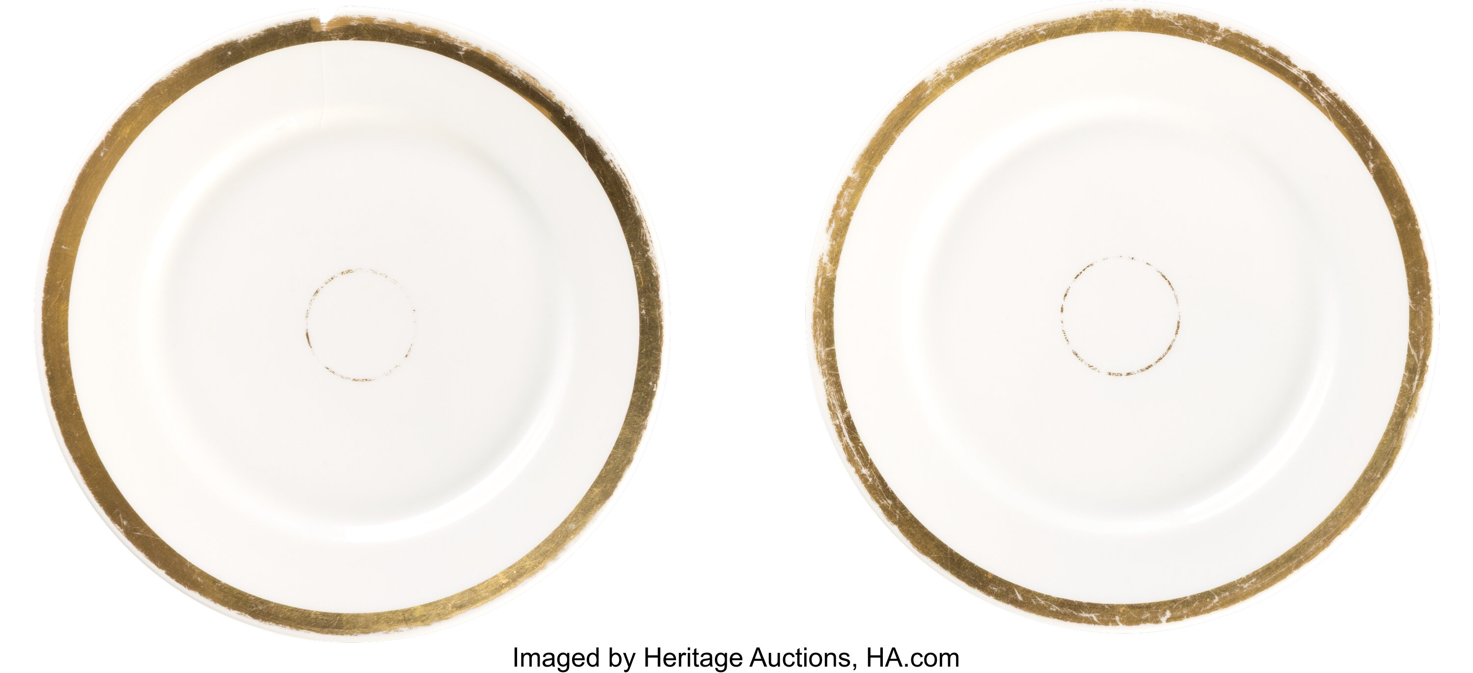 Andrew Jackson: Pair of White House China Plates. ... (Total: 2 | Lot ...