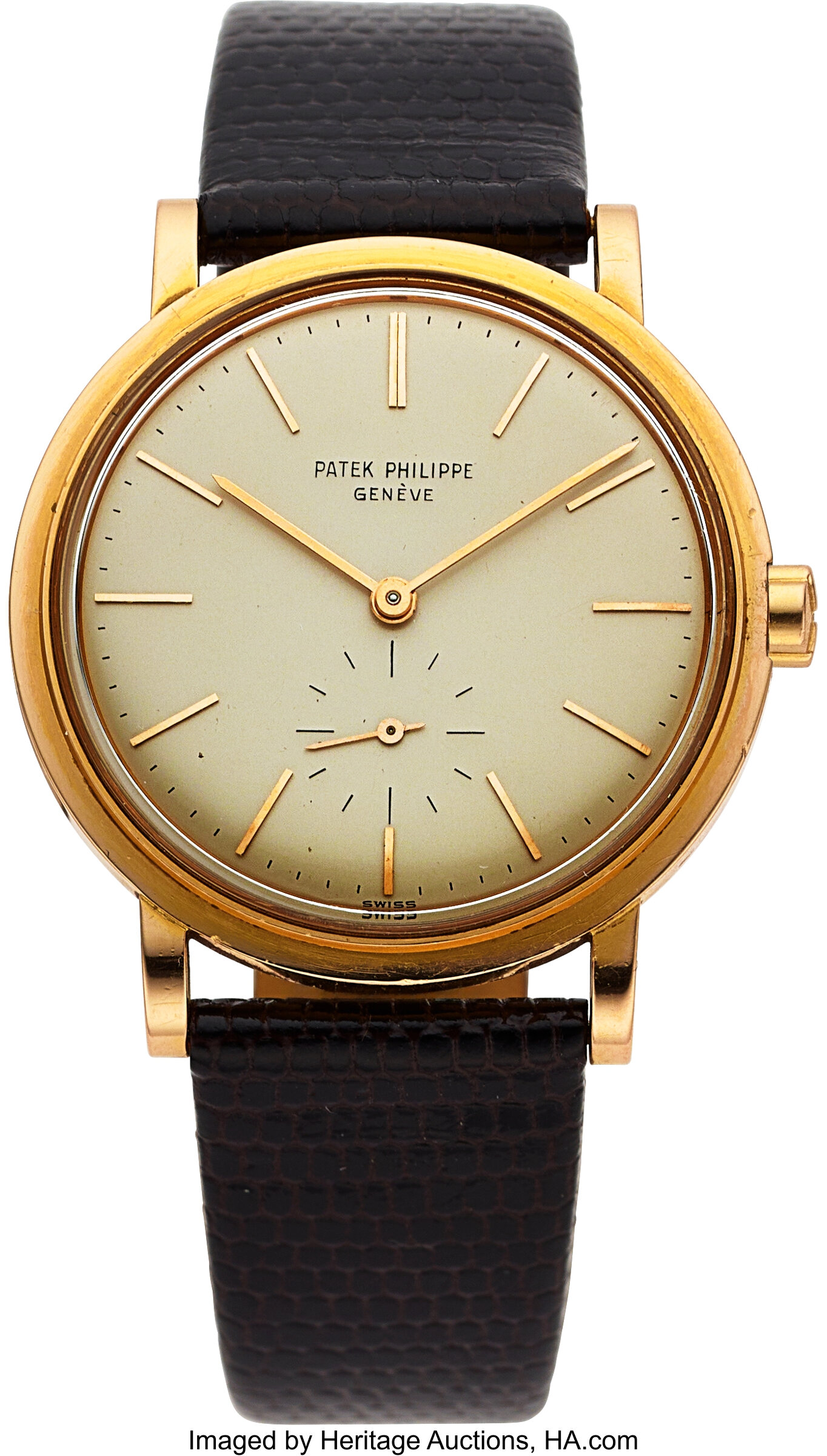 Patek Philippe, Ref. 3429 Fine 18k Gold Automatic, circa 1960's. | Lot ...