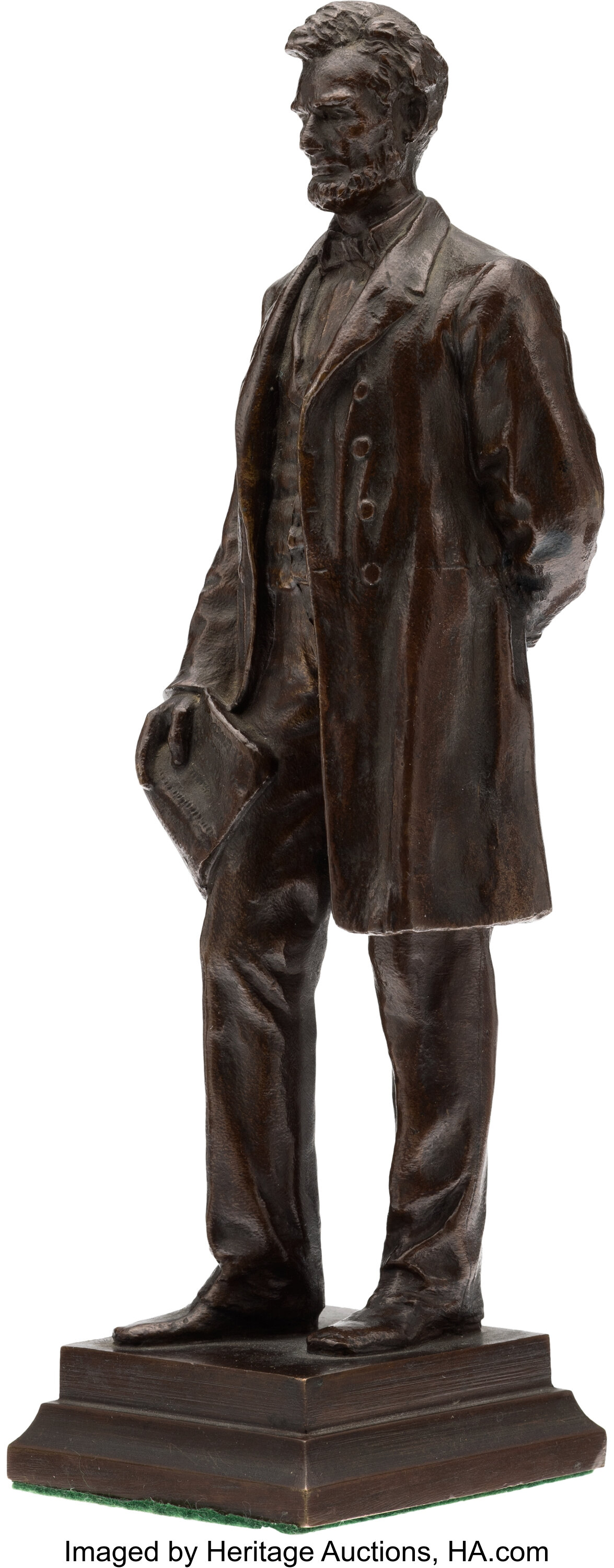 Abraham Lincoln: 1898 George Edwin Bissell "The Emancipator" Bronze ...