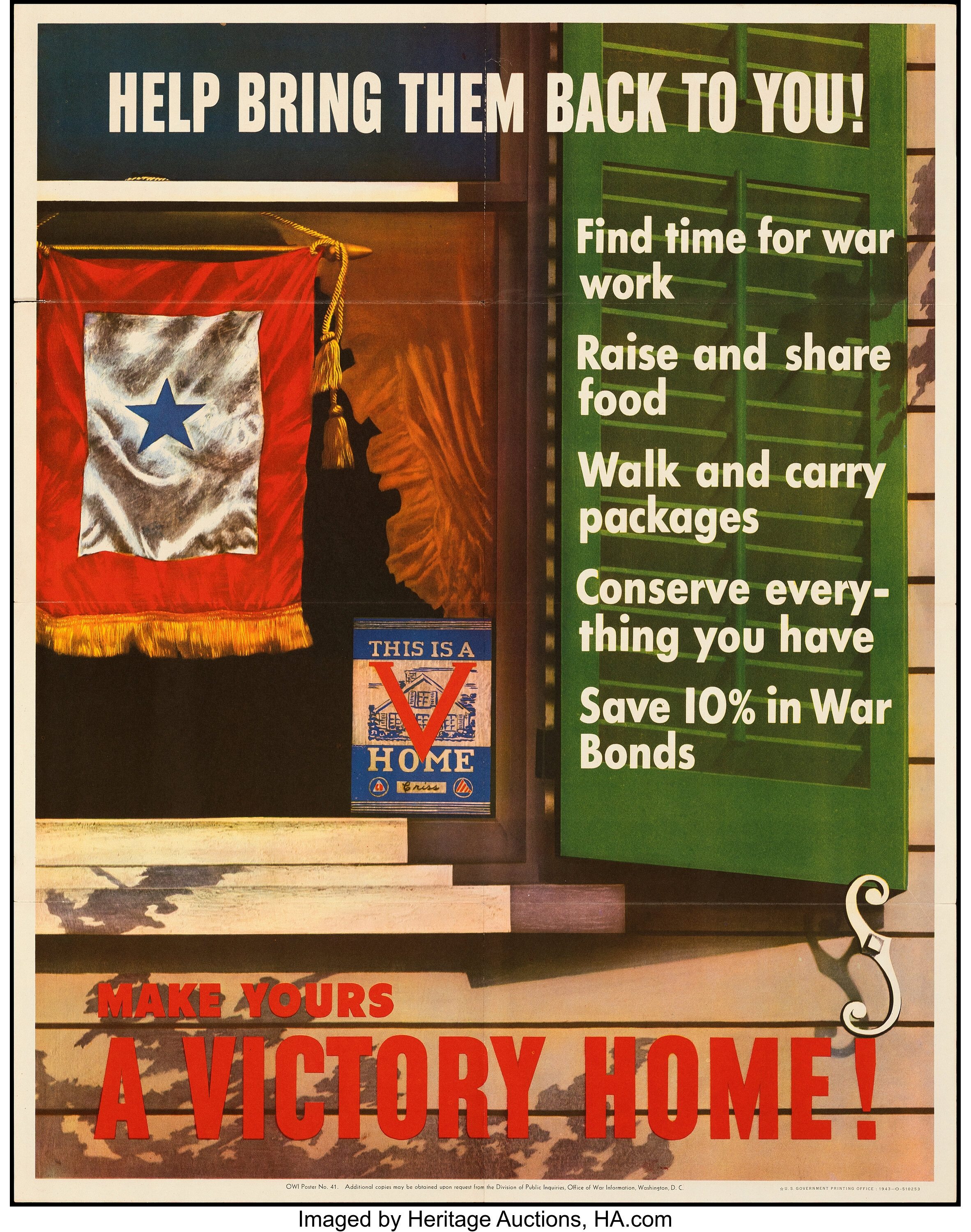 World War II Propaganda (U.S. Government Printing Office, 1943). | Lot ...