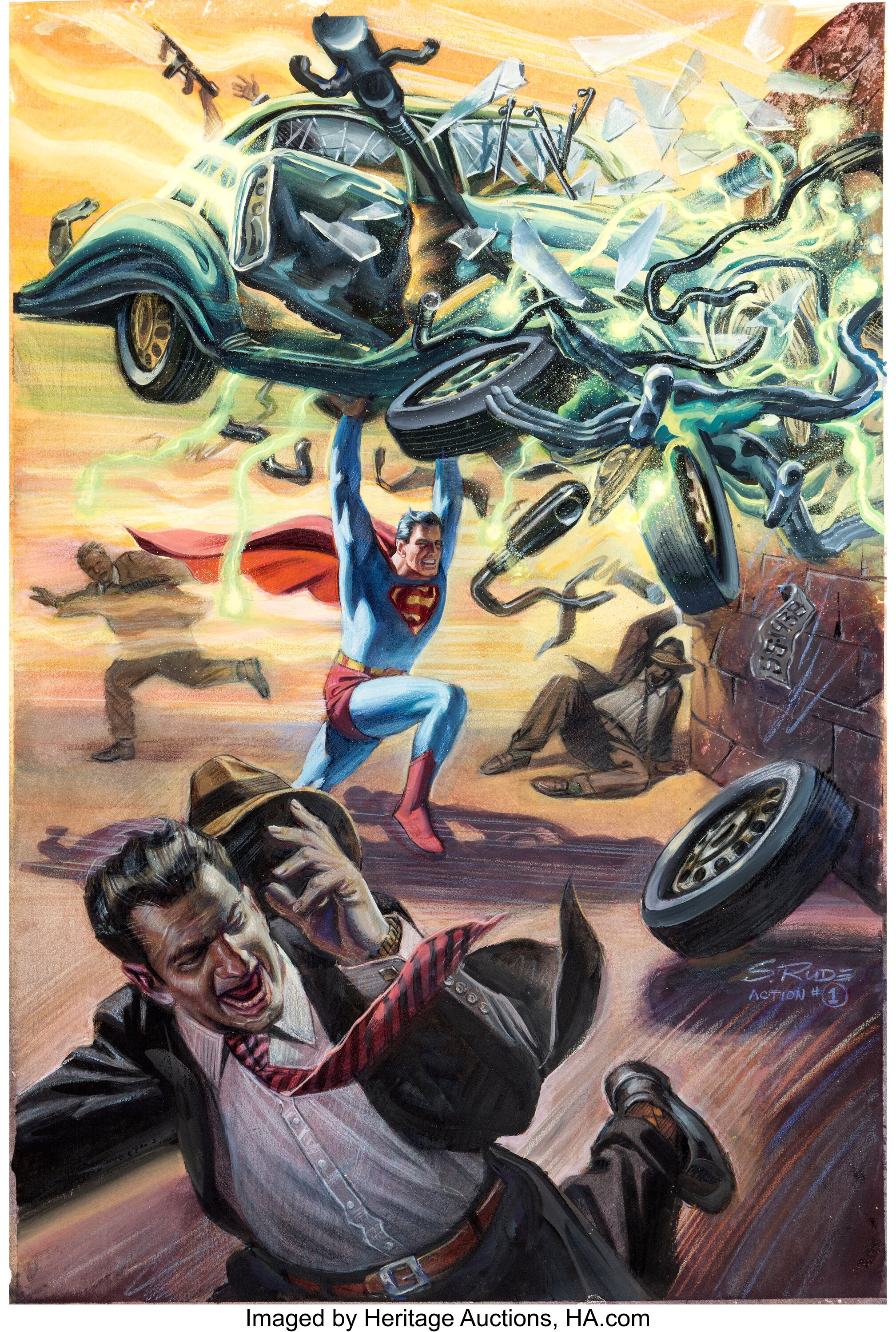 Steve Rude Action Comics 2022 Annual #1 "Action Comics #1" Cover | Lot ...