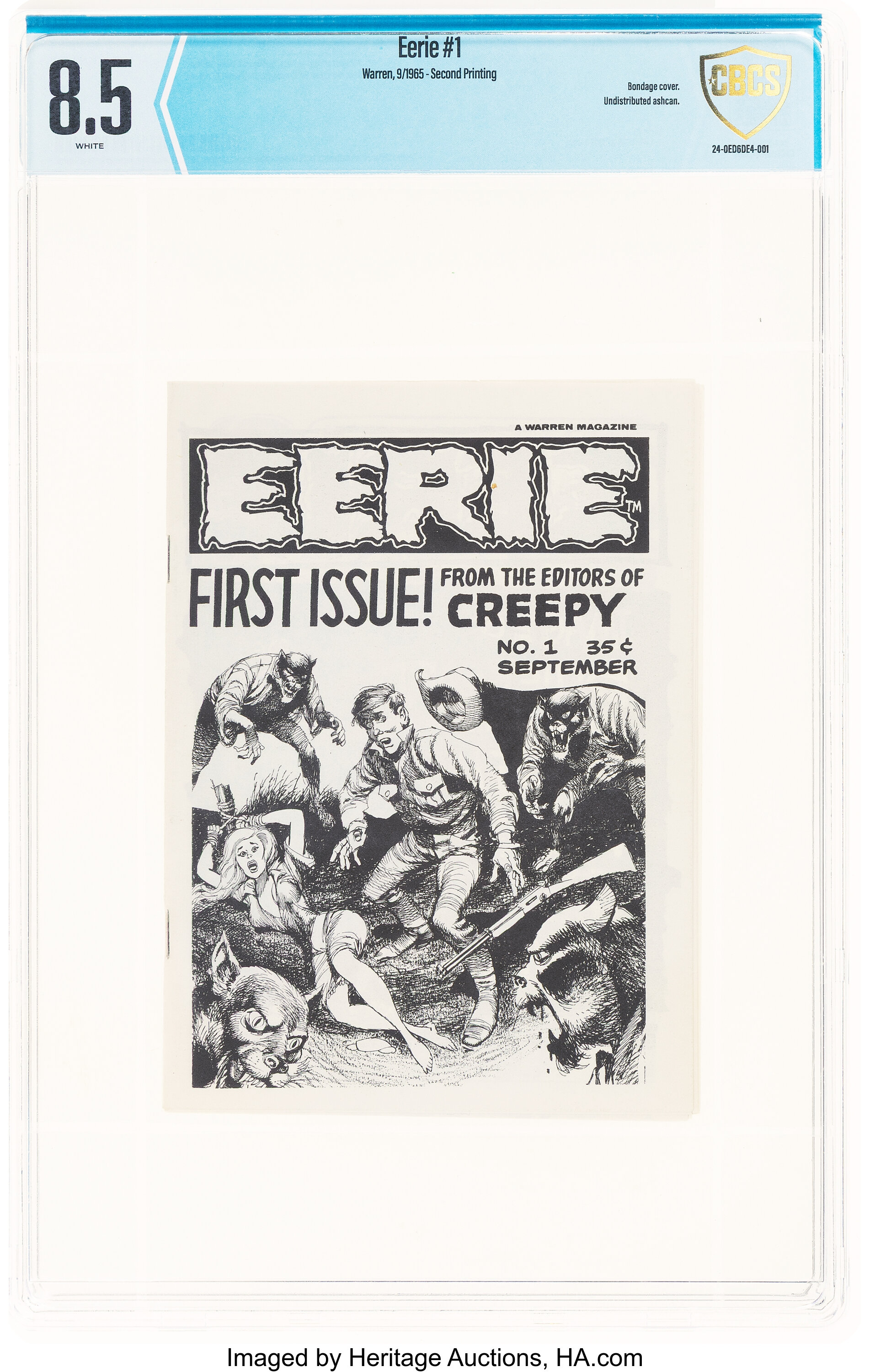 Eerie #1 Second Printing (Warren, 1965) CBCS VF+ 8.5 White | Lot #17416 ...