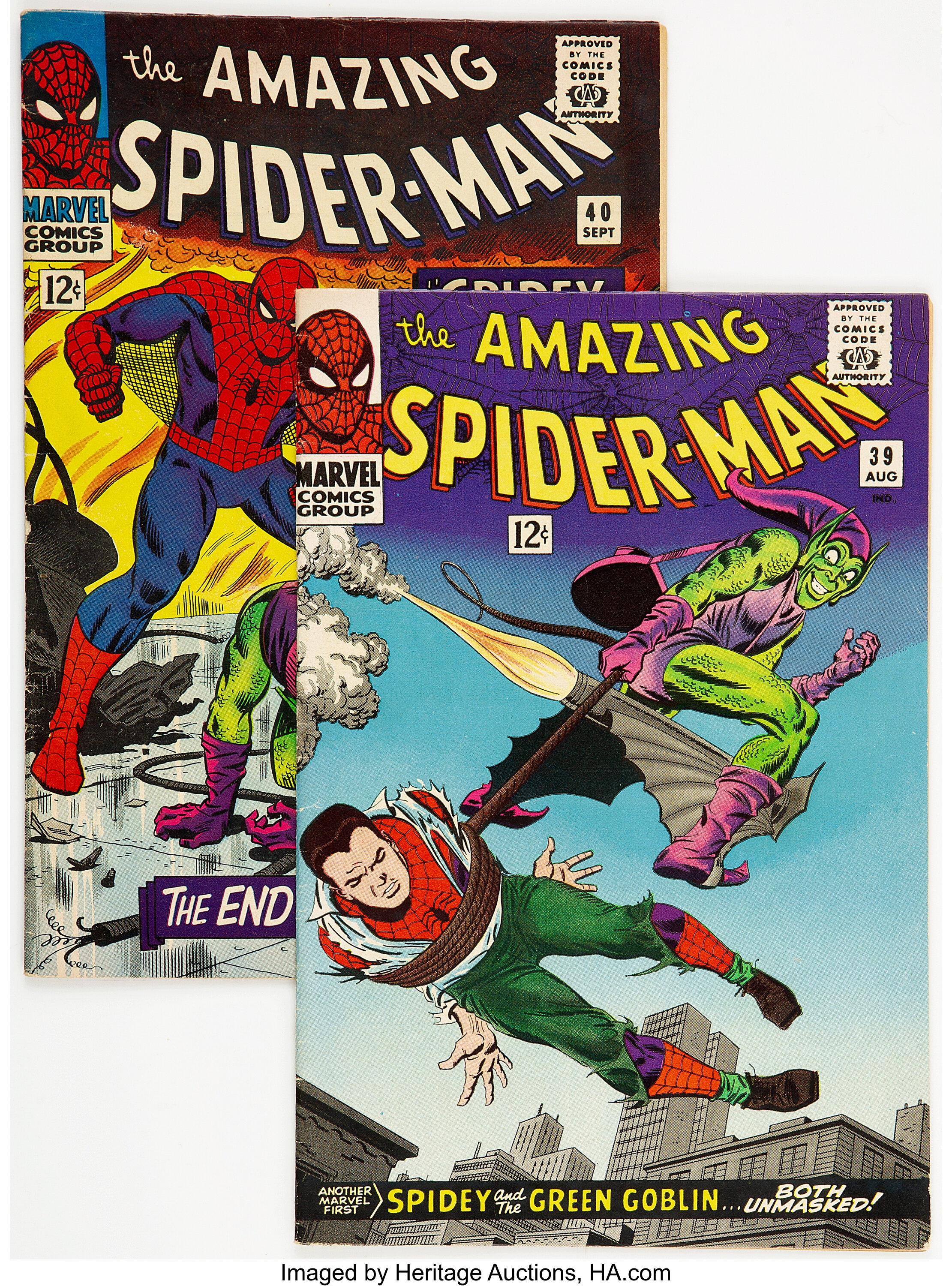 The Amazing Spider-Man #39 and 40 Group (Marvel, 1966) Condition: | Lot ...