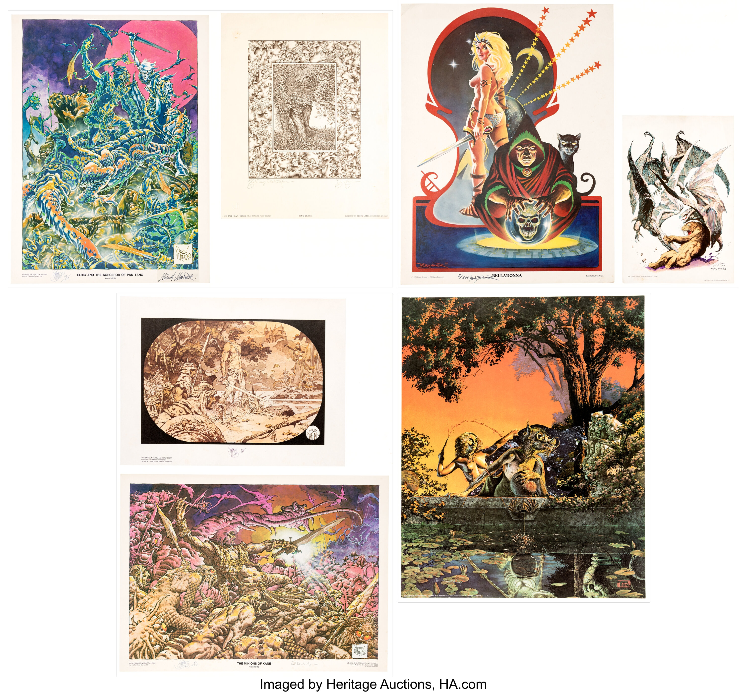 Frank Frazetta, Frank Brunner, and others Edgar Rice Burroughs' | Lot ...