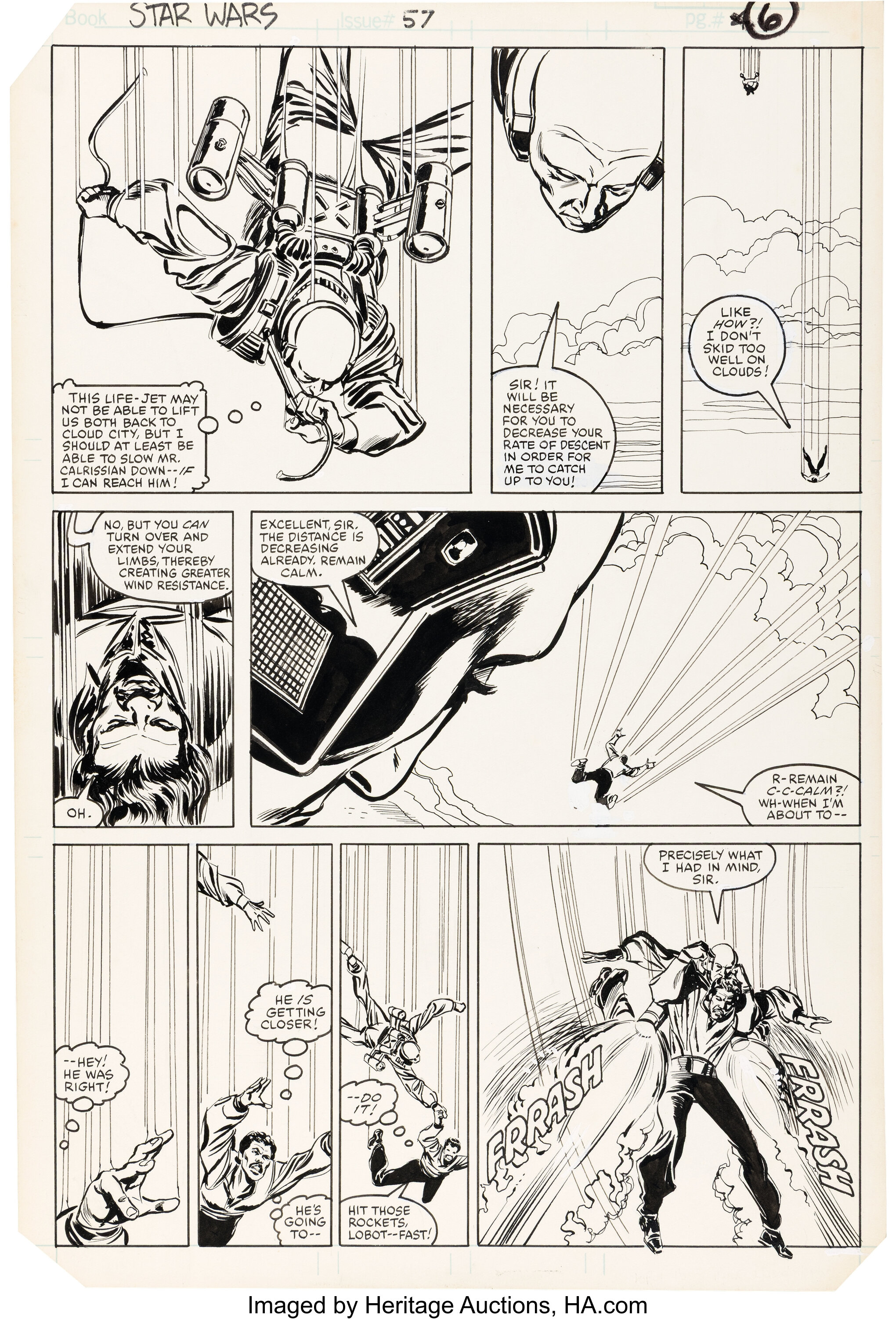 Walt Simonson and Tom Palmer Star Wars #57 Story Page 4 Original | Lot ...