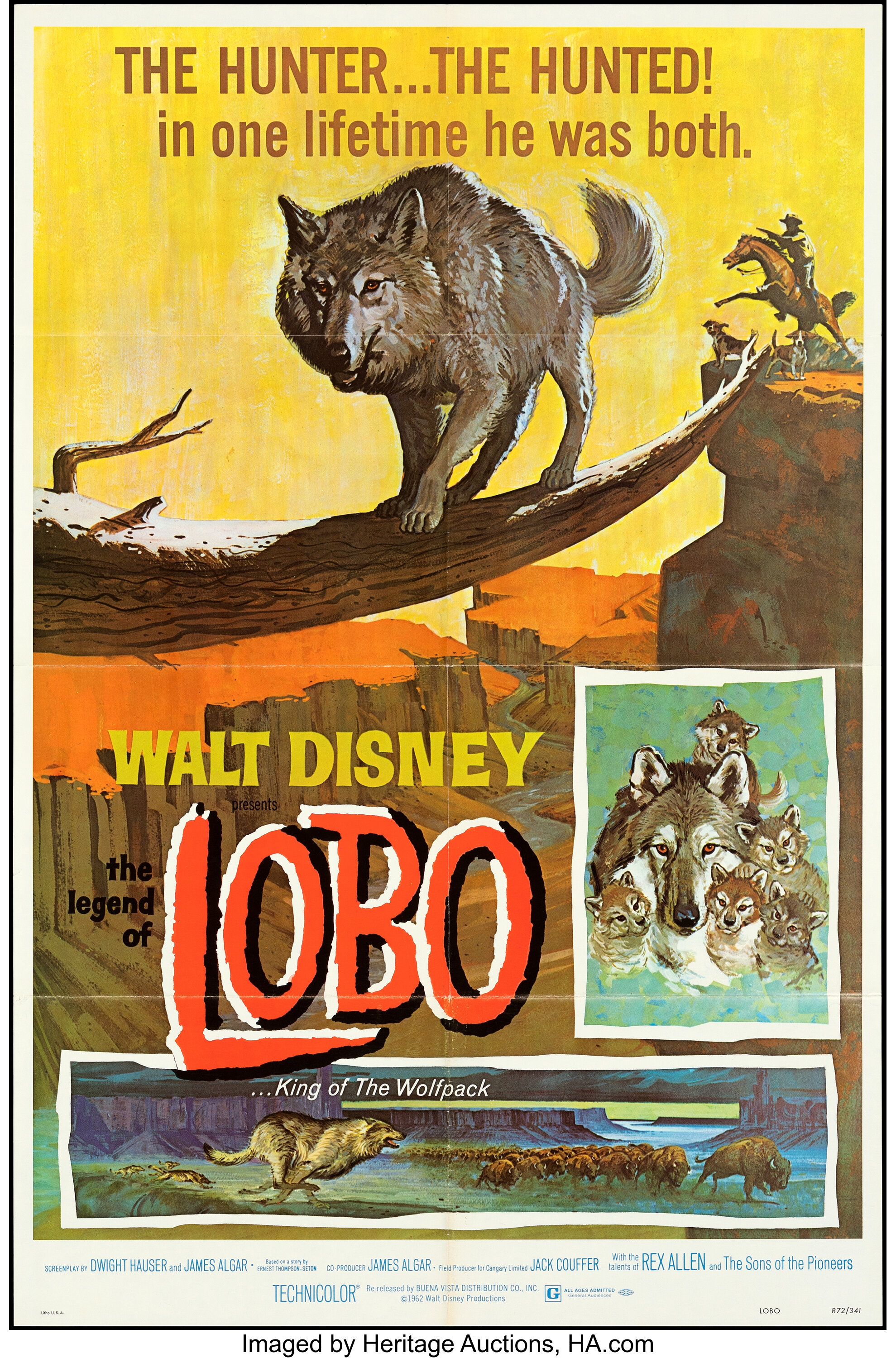 The Legend of Lobo & Other Lots (Buena Vista, R-1972). Folded, Very ...