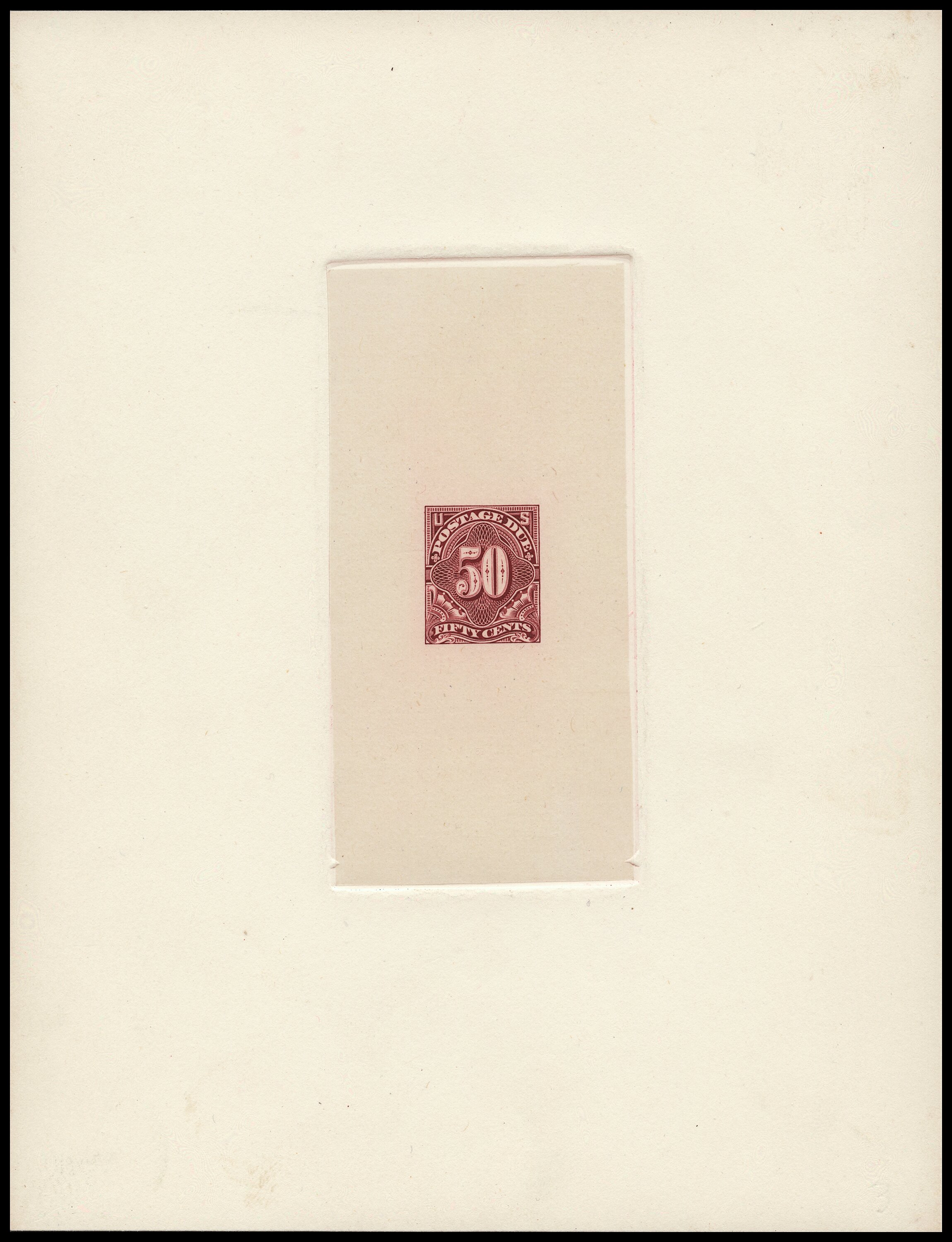 1¢ - 50¢ Claret, Large Die Proofs (J31-37P1).... Stamps | Lot #30207 ...