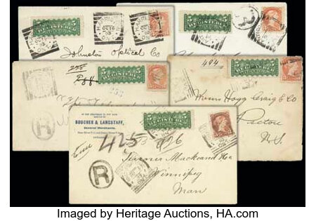 5¢ Registered Letter Stamp... Stamps | Lot #2253 | Heritage Auctions
