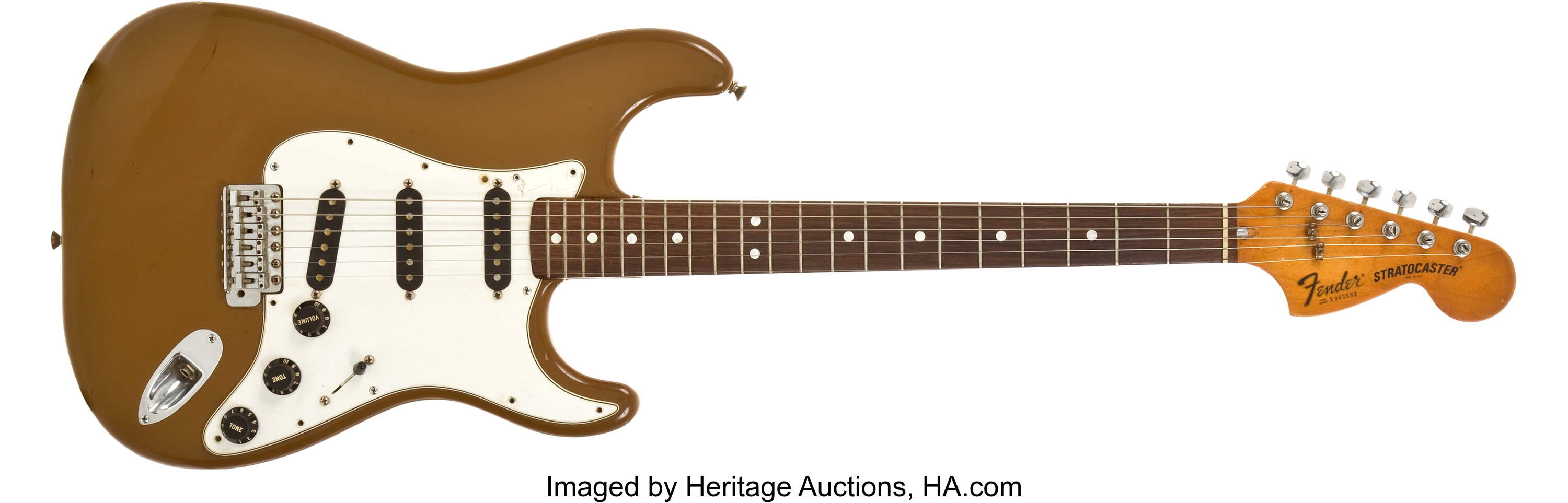 1980 Fender Stratocaster Refinished Brown Solid Body Electric | Lot ...