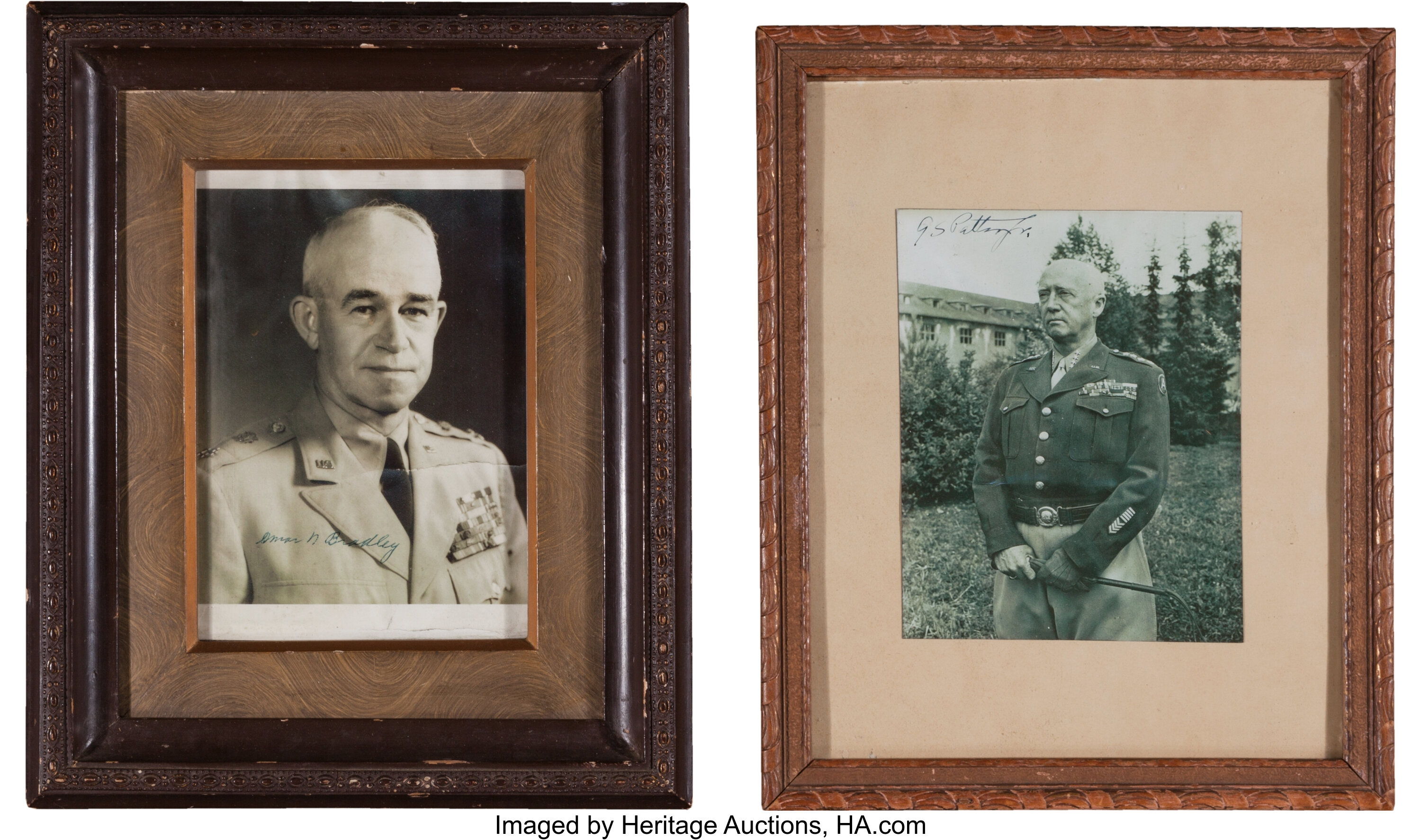 1940's Generals Omar Bradley and George S. Patton Signed | Lot #82609 ...