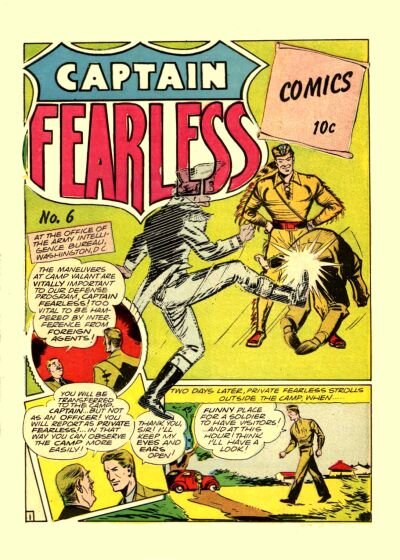 Captain Fearless Comics, 1944 Series Comics Values and Price Guide ...