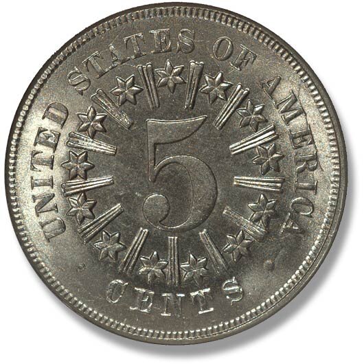 Heritage Auctions - - Shield. Rays on reverse.