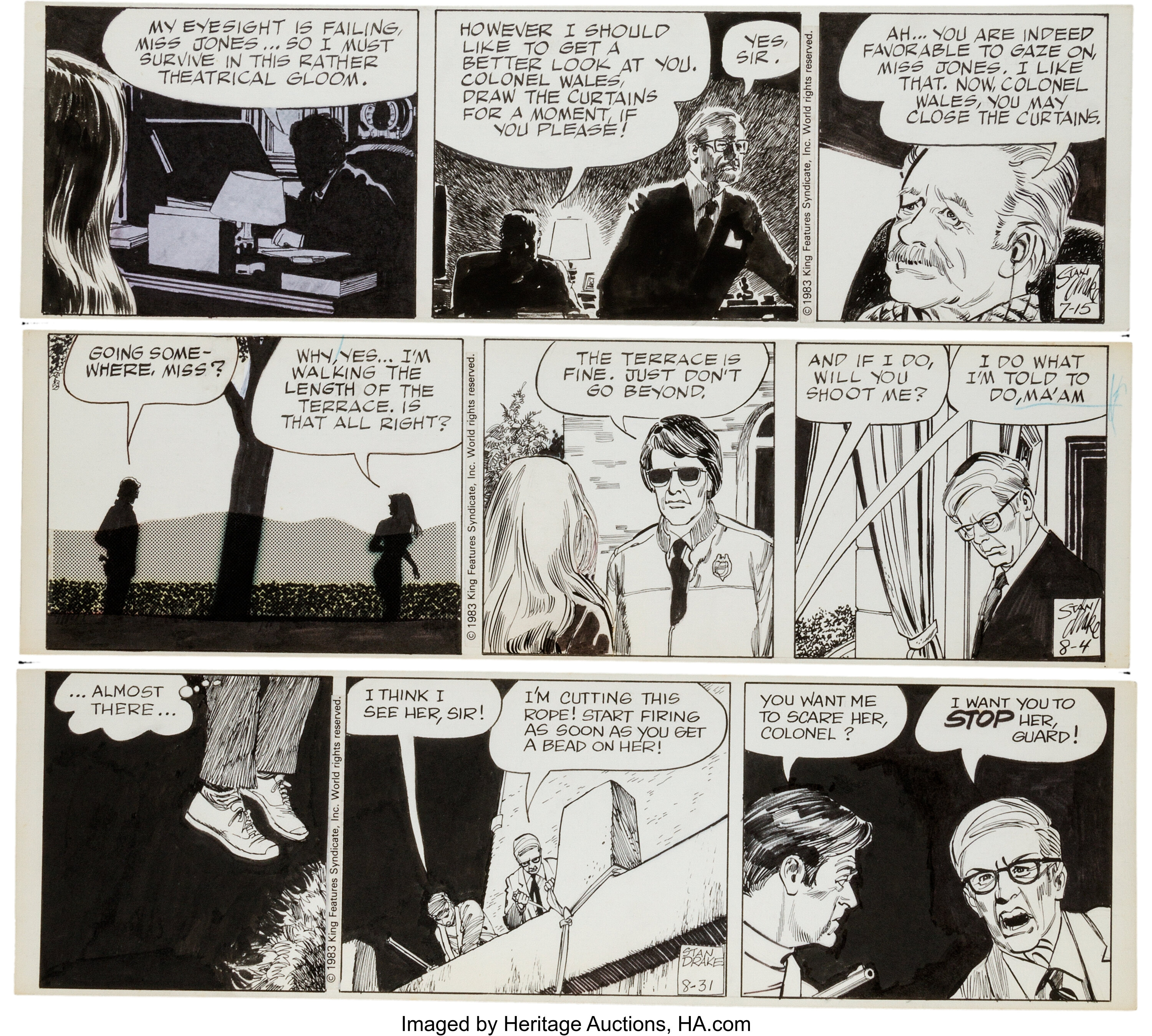 Stan Drake Heart of Juliet Jones Daily Comic Strip Original Art | Lot ...