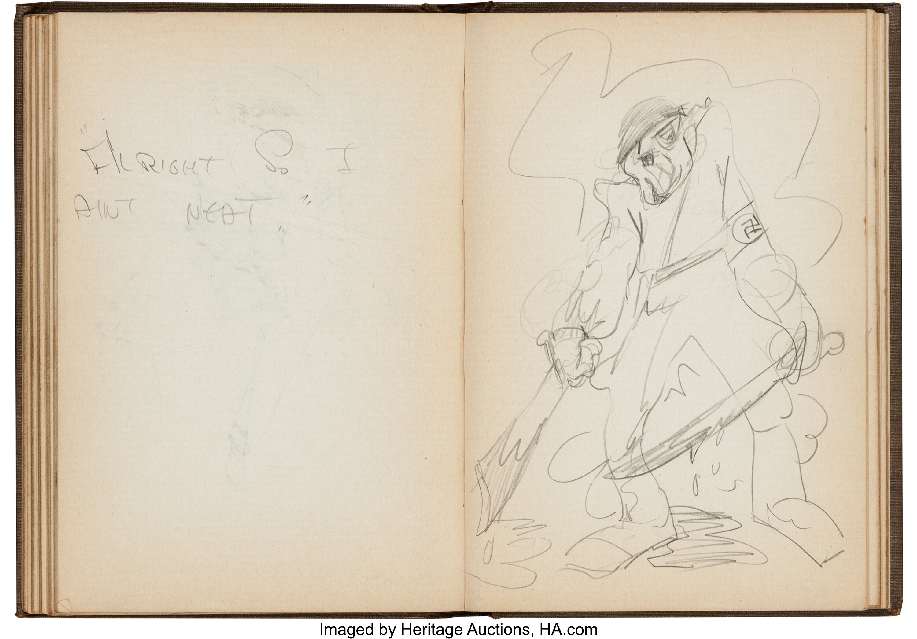 Dave Berg Personal Sketchbook (1940).... Original Comic Art | Lot ...