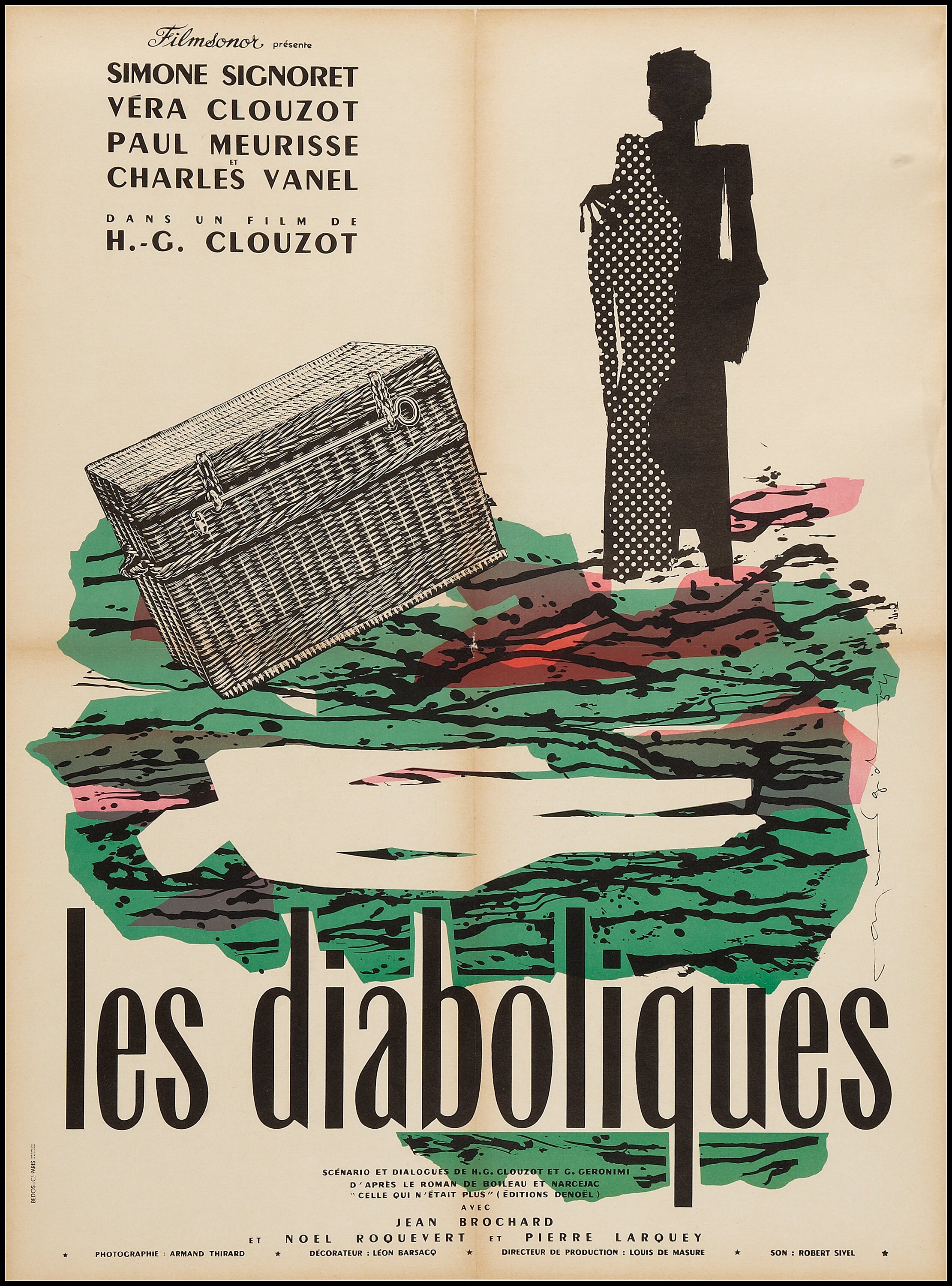 Les Diaboliques (Cinedis, R-1960s). French Affiche (23.5" X 31.5 ...