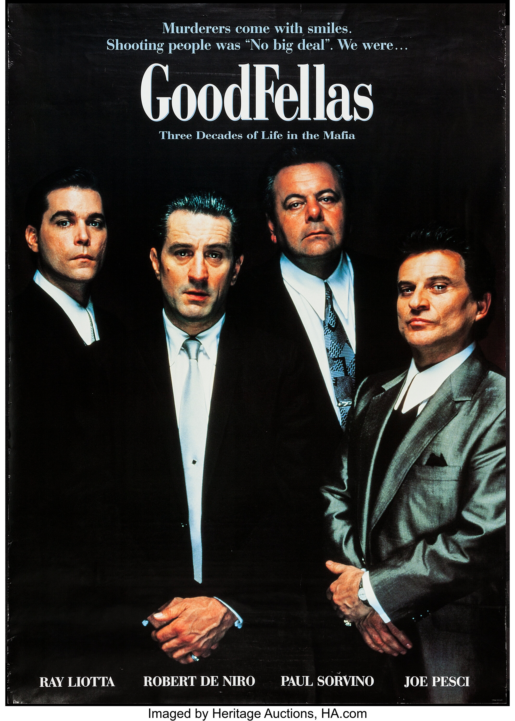 Goodfellas (Warner Brothers, 1990). Personality Poster (38" X | Lot ...