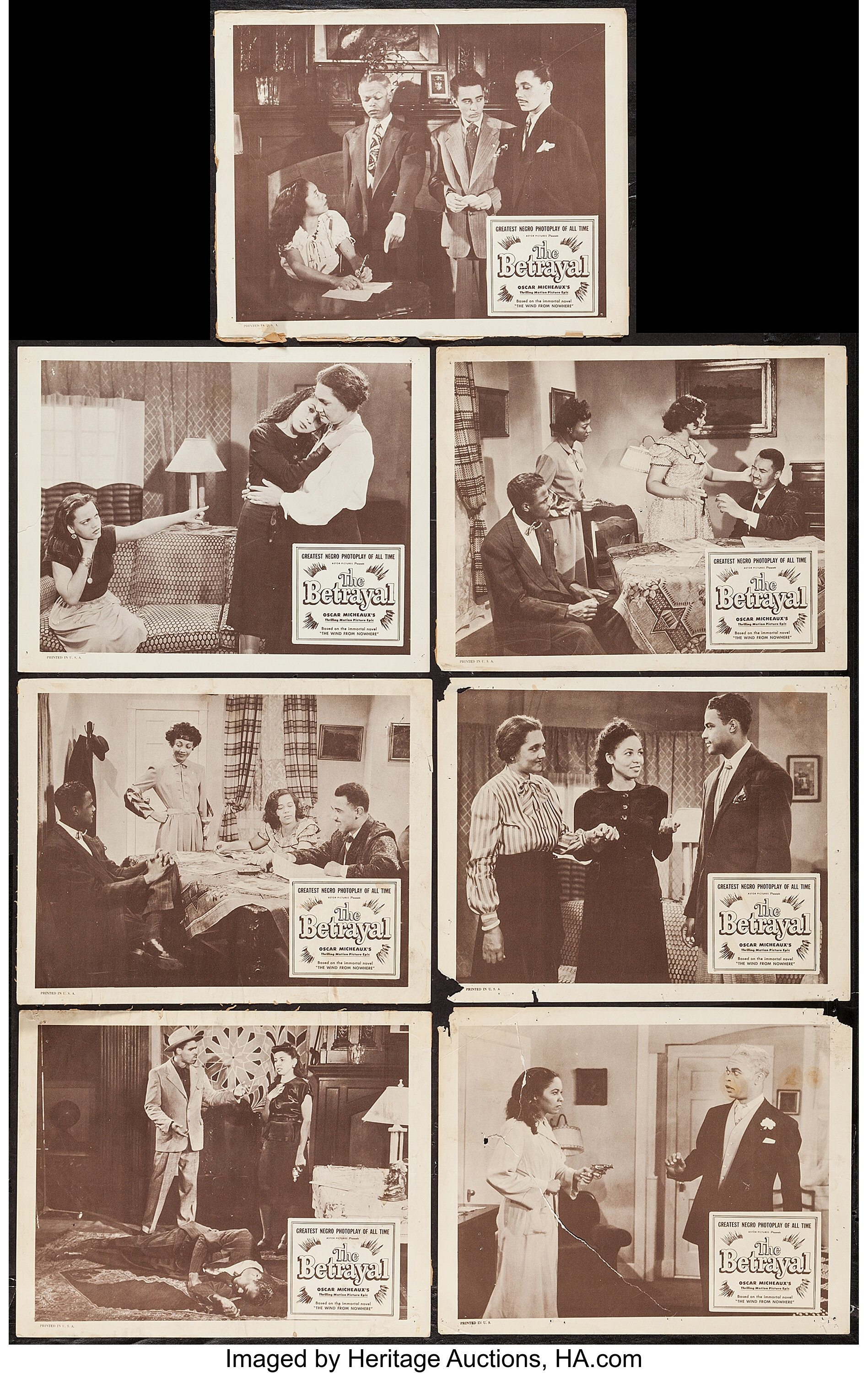 The Betrayal (Astor Pictures, 1948). Lobby Cards (7) (11" X 14"). | Lot ...