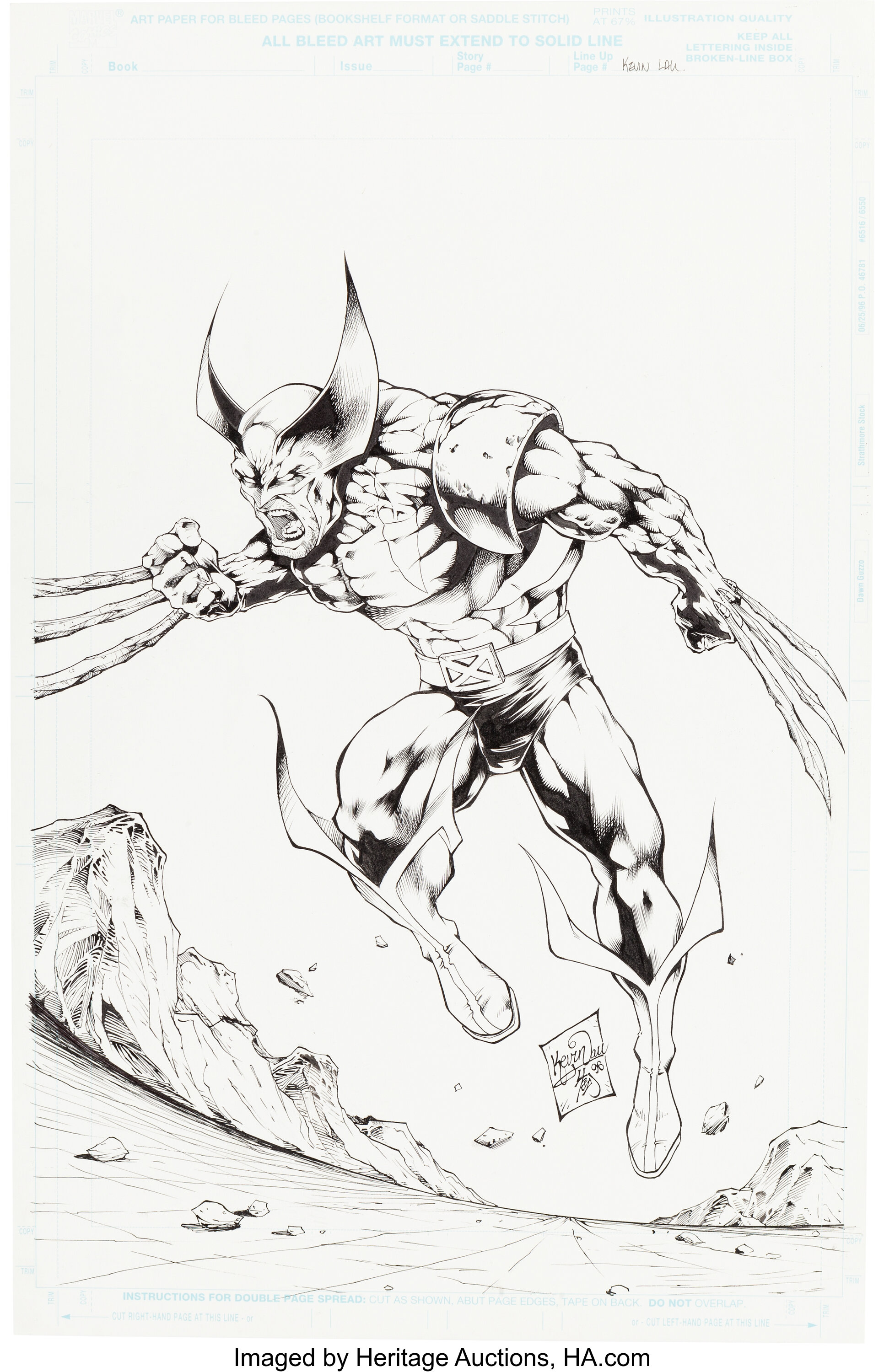Kevin Lau Wizard Magazine #65 Cover Original Art (Wizard, 1997 ...