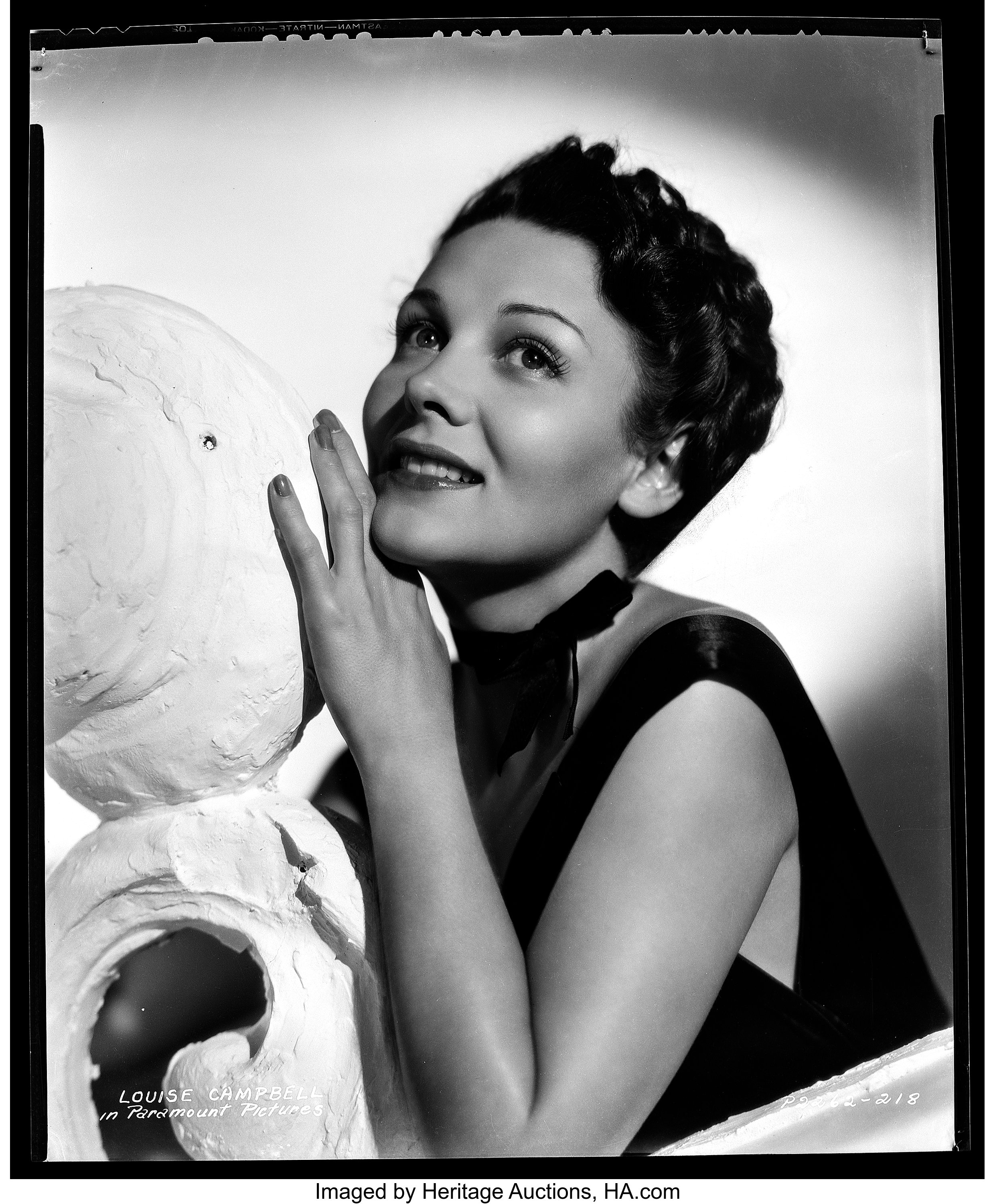 Louise Campbell (Paramount, 1938). Kodak Nitrate Negative (7.75" X ...