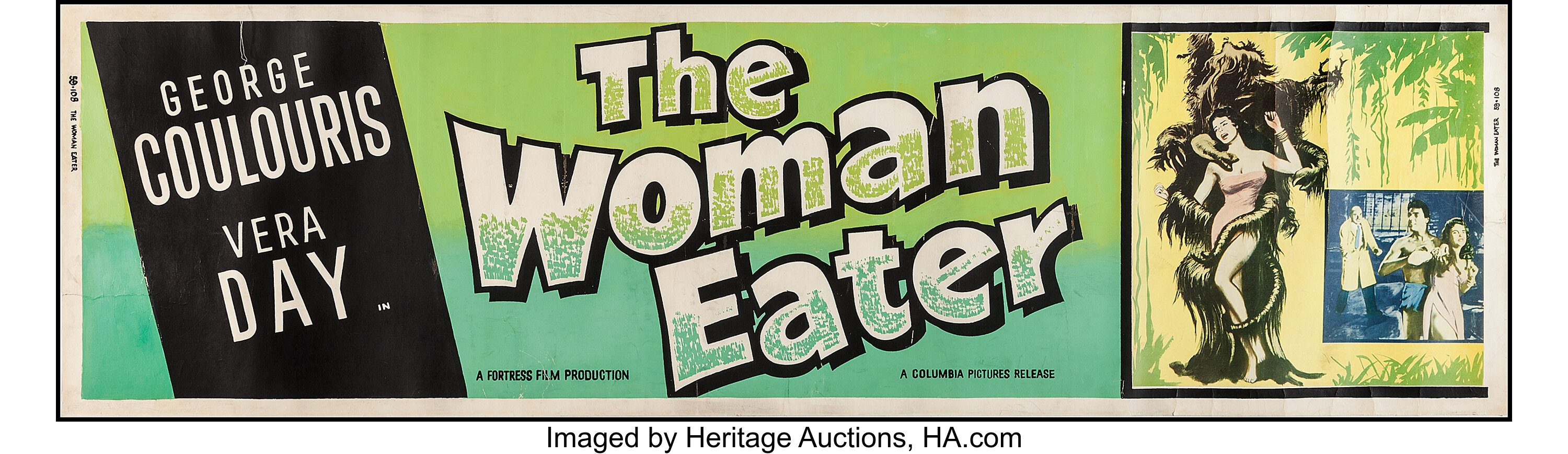 The Woman Eater (Columbia, 1959). Banner (24" X 82"). Horror ...