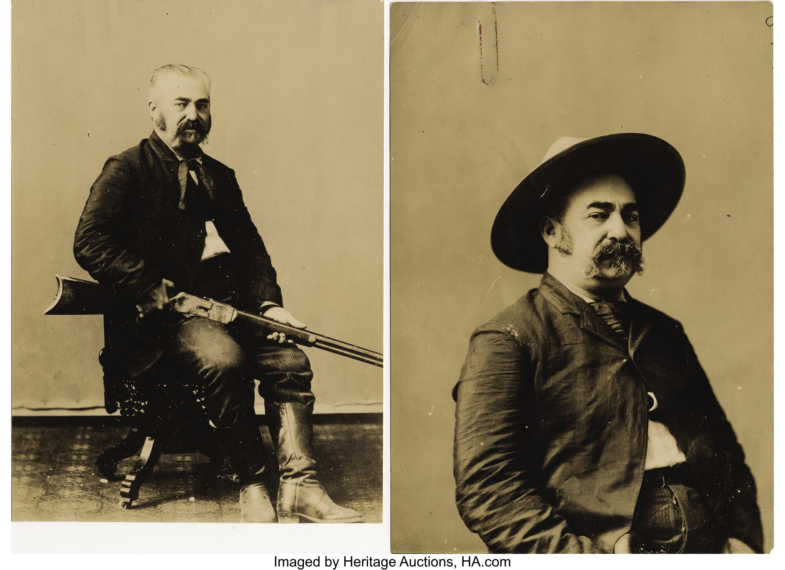 TWO COPY PORTRAITS OF VIGILANTE AND LAWMAN JOHN X. BEIDLER. | Lot ...