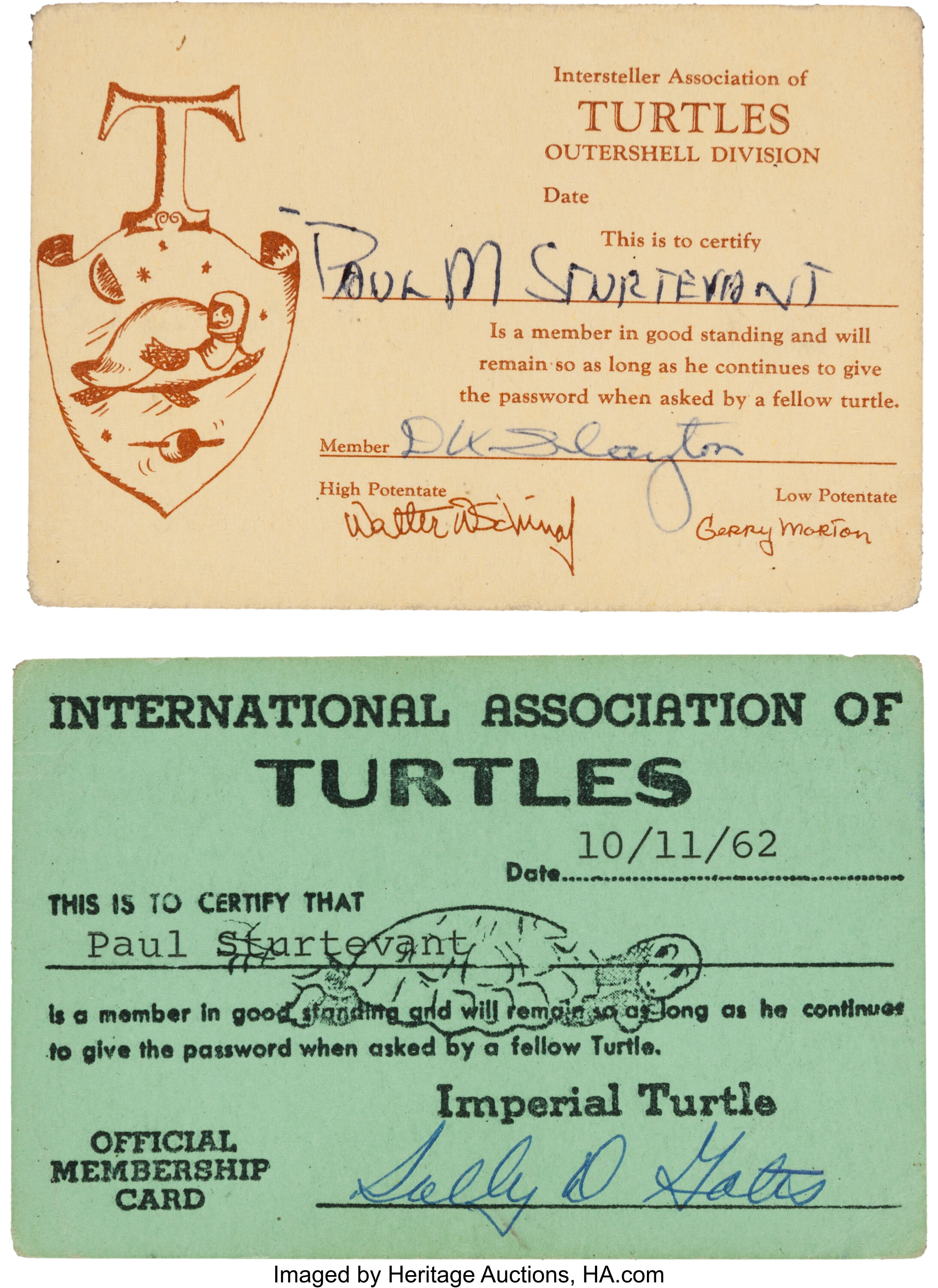 International and Interstellar Association of Turtles: Two | Lot #40033 ...