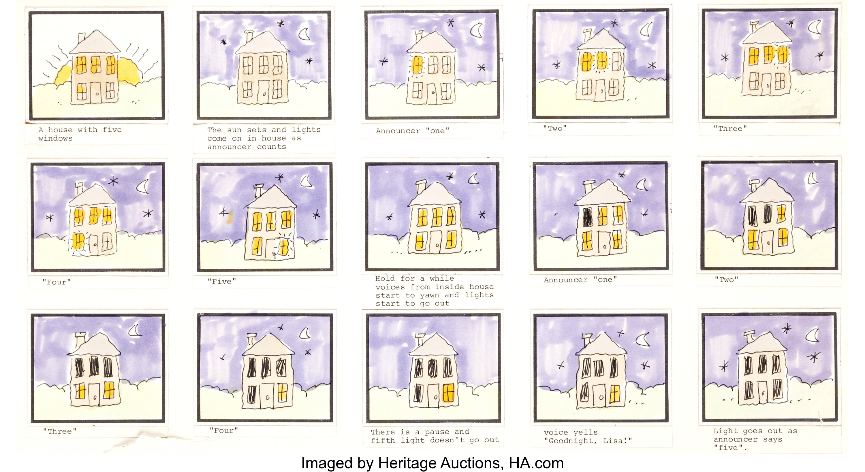 Sesame Street Storyboard Group (Pantomime Pictures, c. late | Lot ...